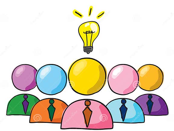 Idea man stock vector. Illustration of lighting, light - 27180835