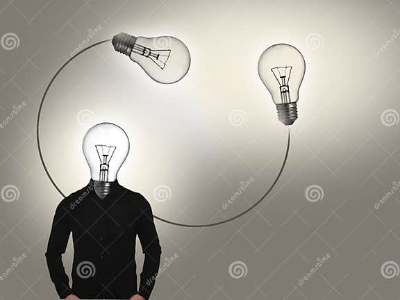 Idea Man stock illustration. Illustration of artistic, bouncing - 510679