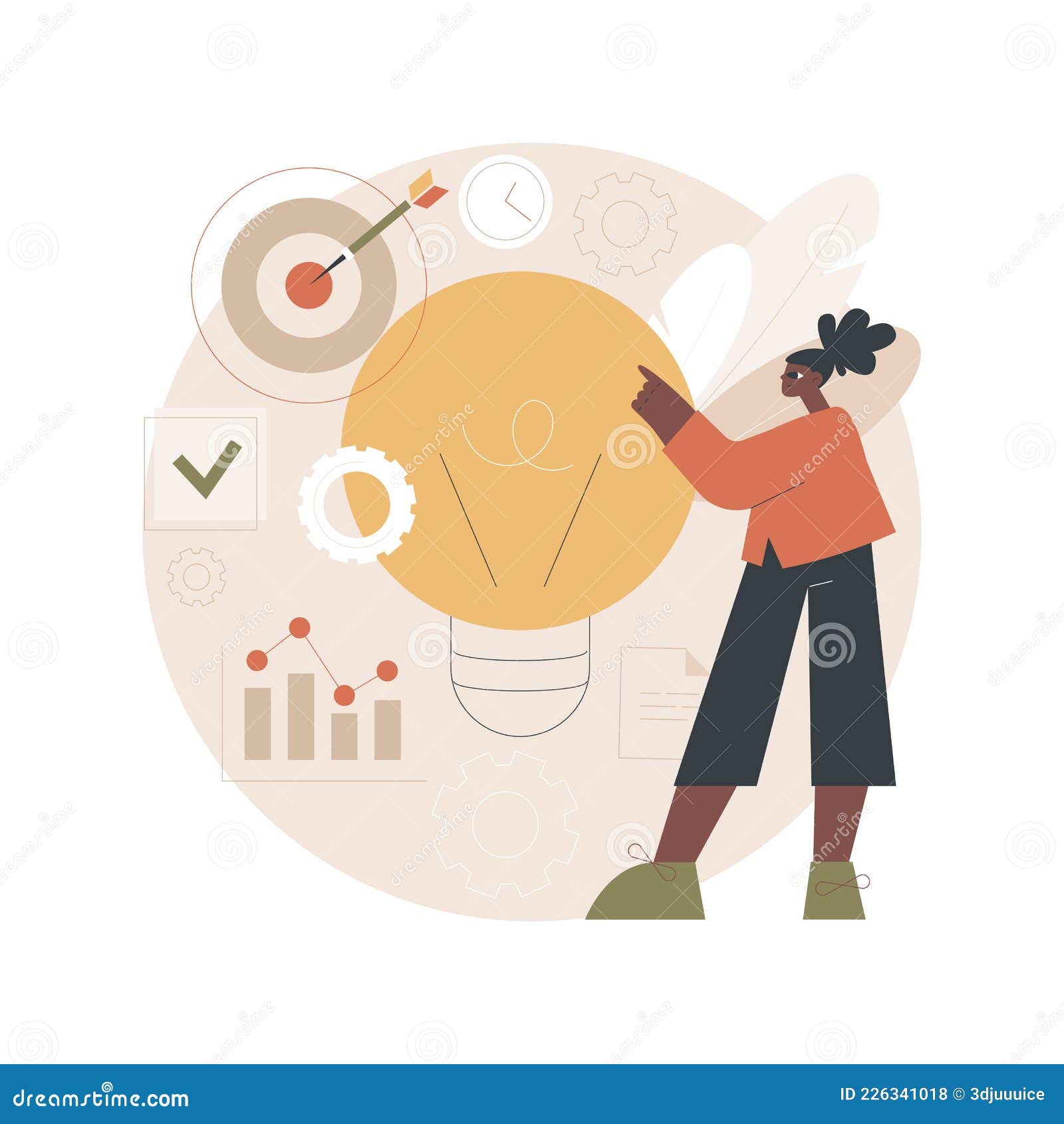 Idea Management Abstract Concept Vector Illustration. Stock Vector ...