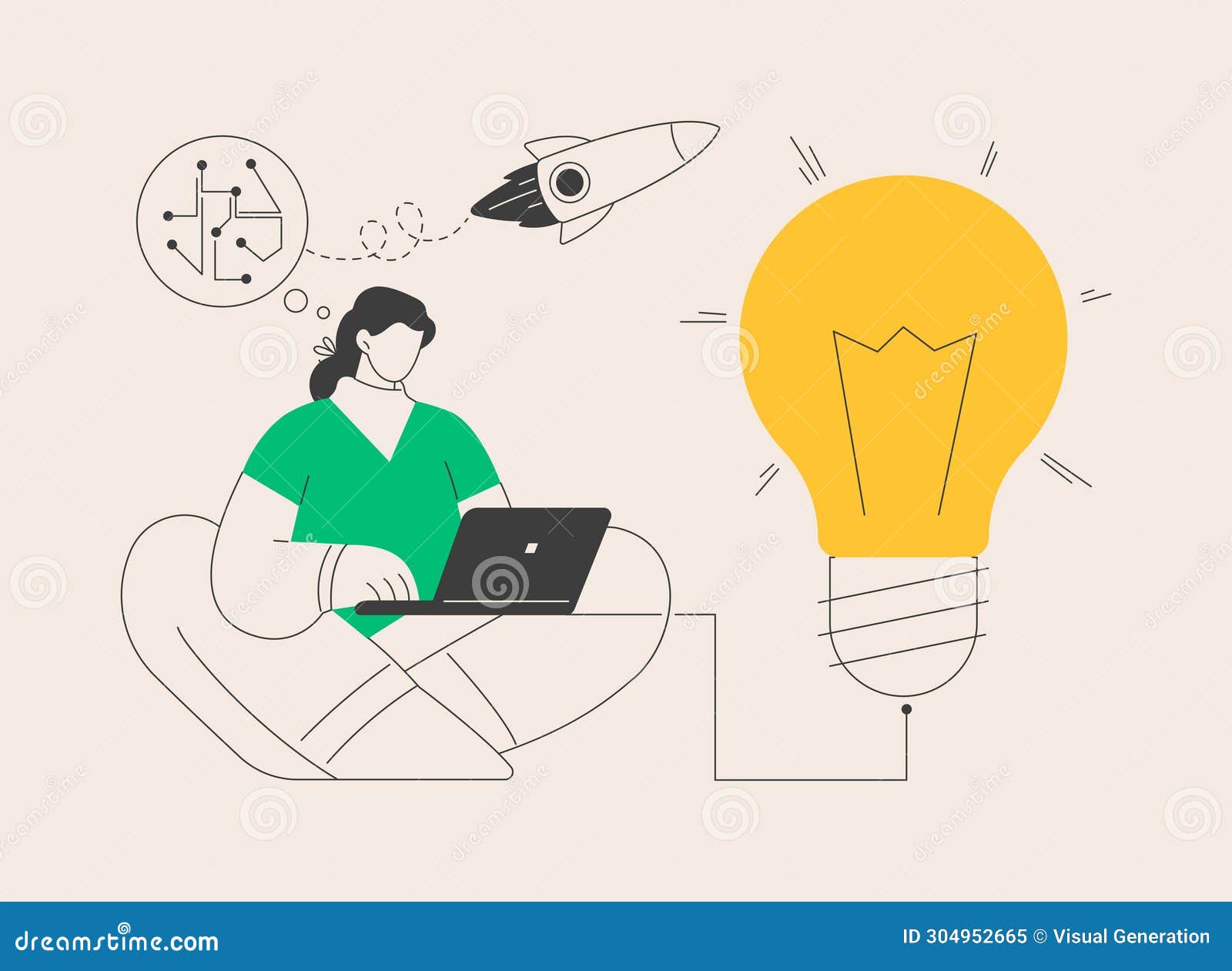 Idea Management Abstract Concept Vector Illustration. Stock ...