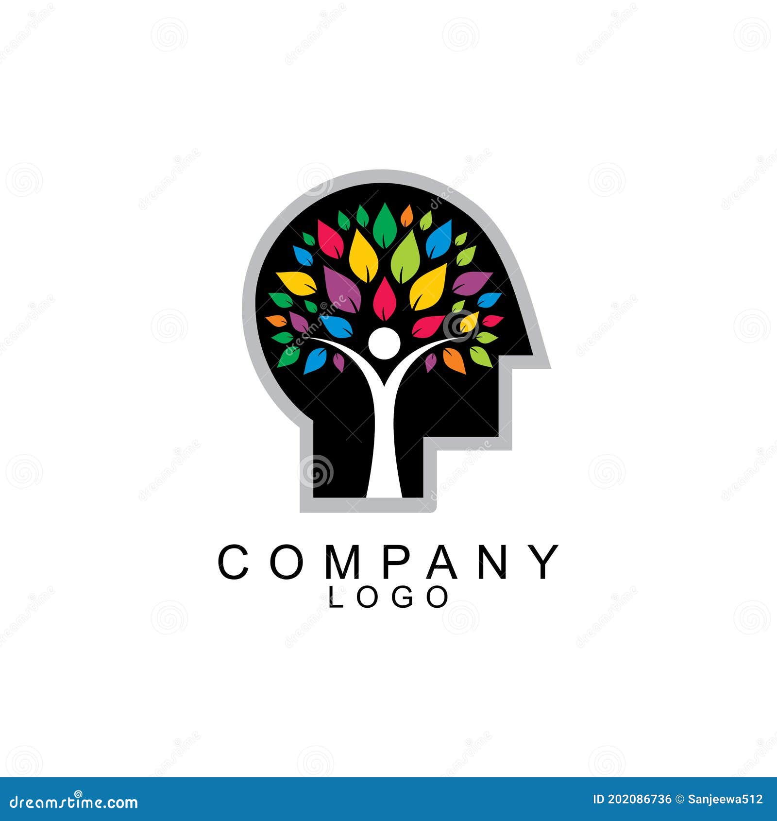 Idea Mind Logo Design Vector Stock Vector - Illustration of initial ...