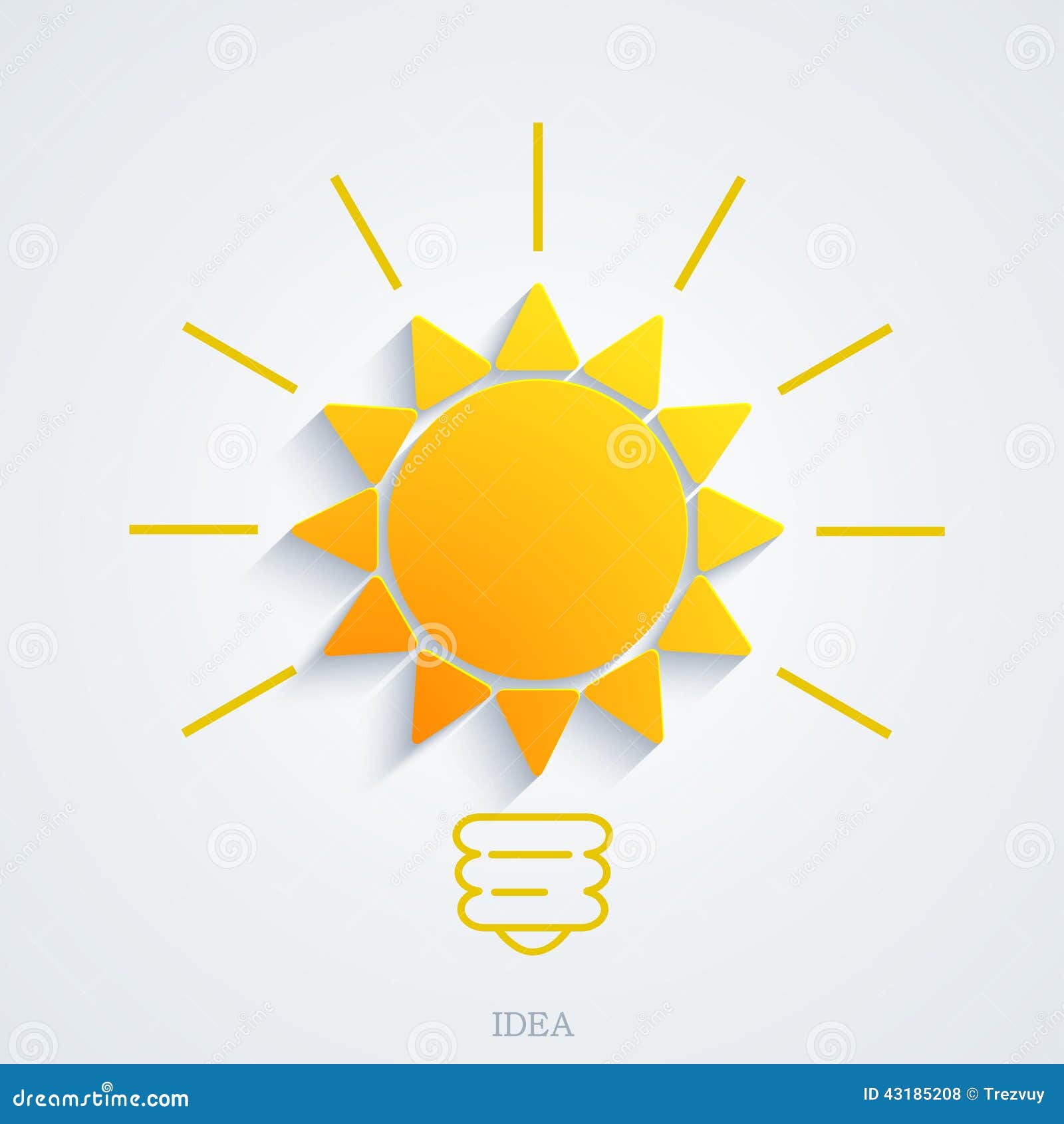 Idea Moderna Del Vector Con El Fondo Del Sol Ilustración del Vector ...