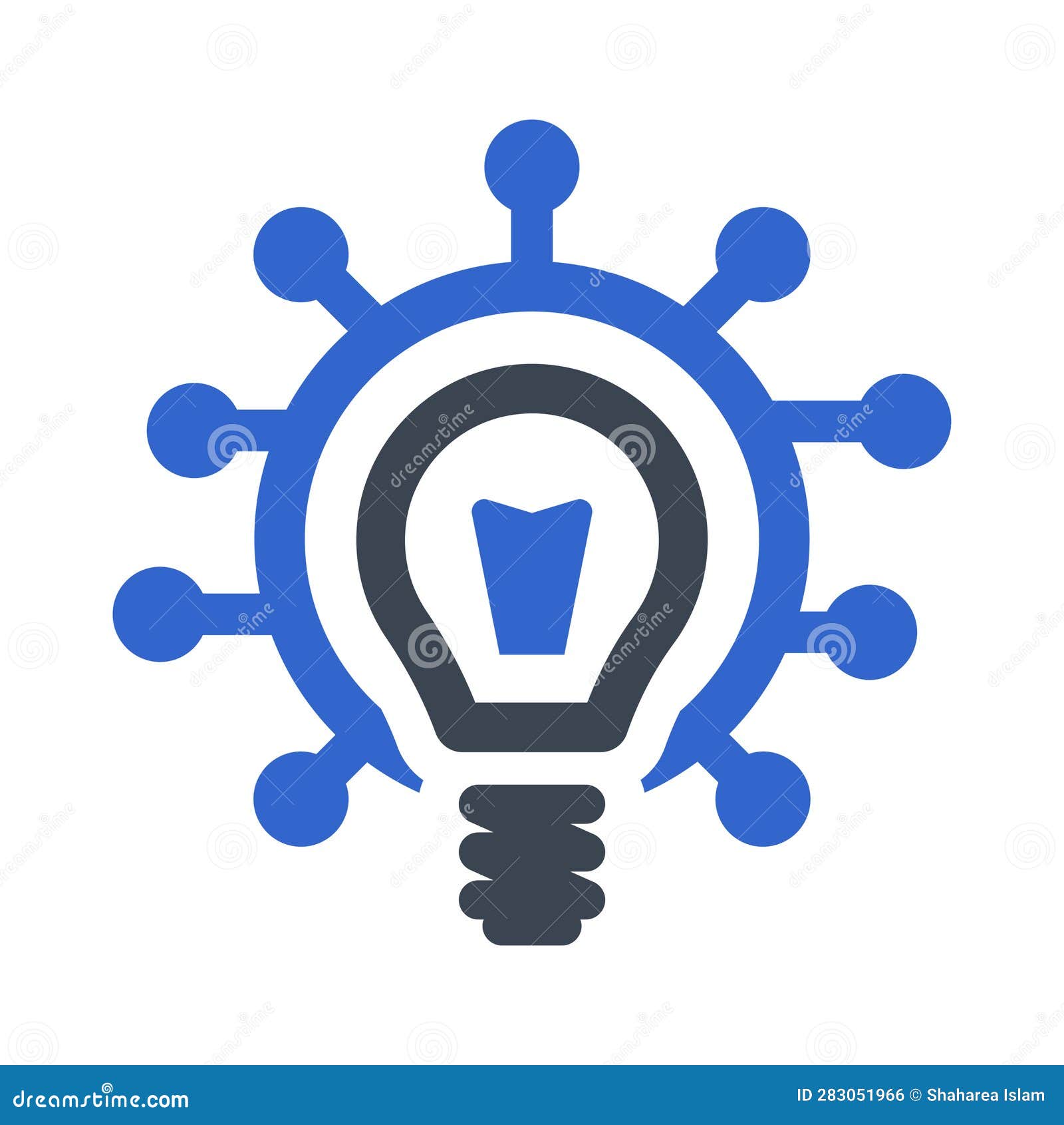 Idea network icon stock vector. Illustration of concept - 283051966