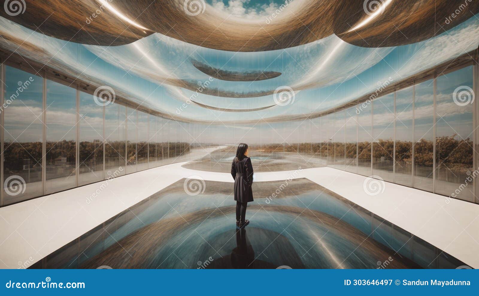 The Idea of Parallel Universes through Art Stock Illustration ...