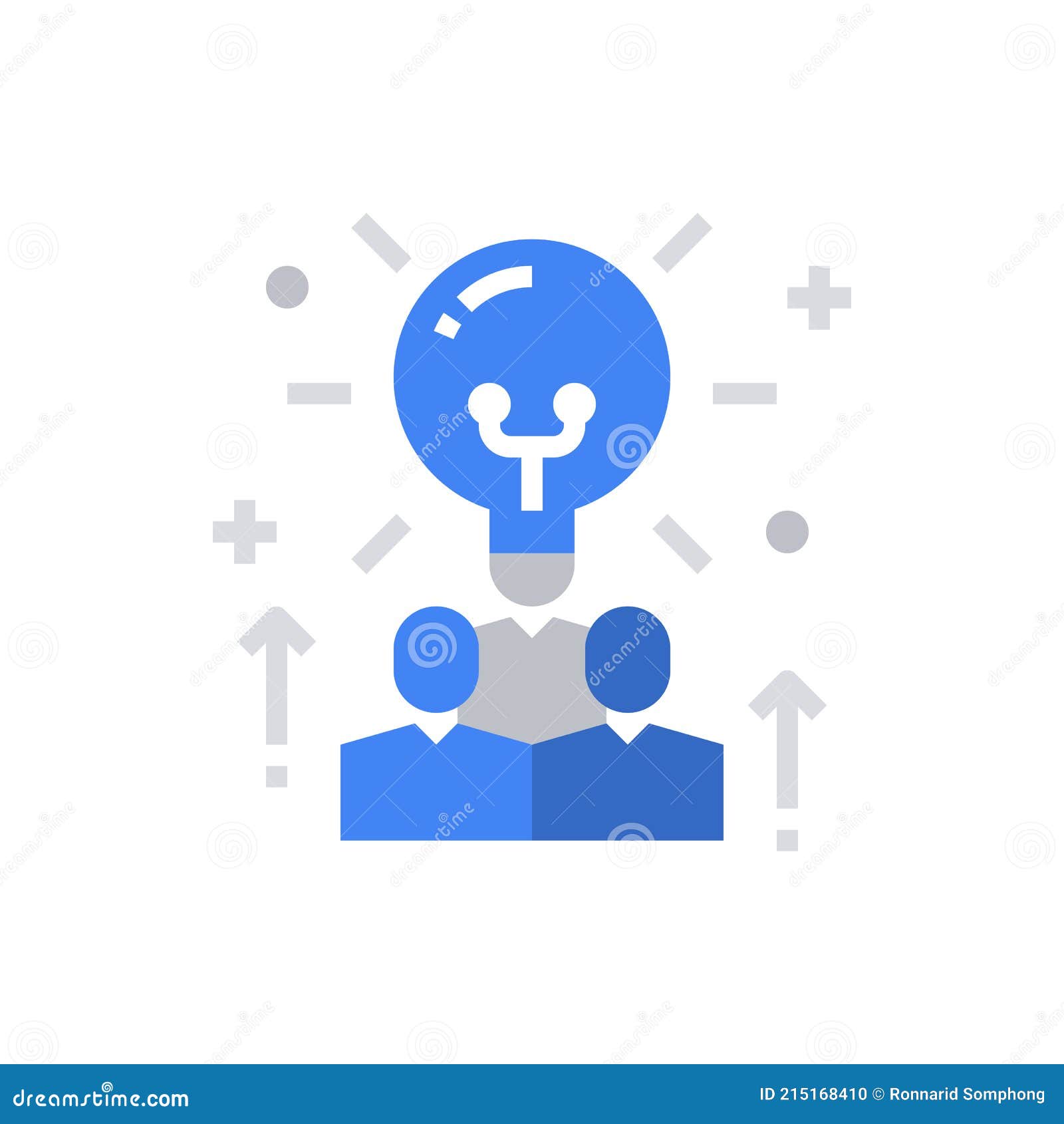 Idea People Icon Vector Illustration Stock Vector - Illustration of ...