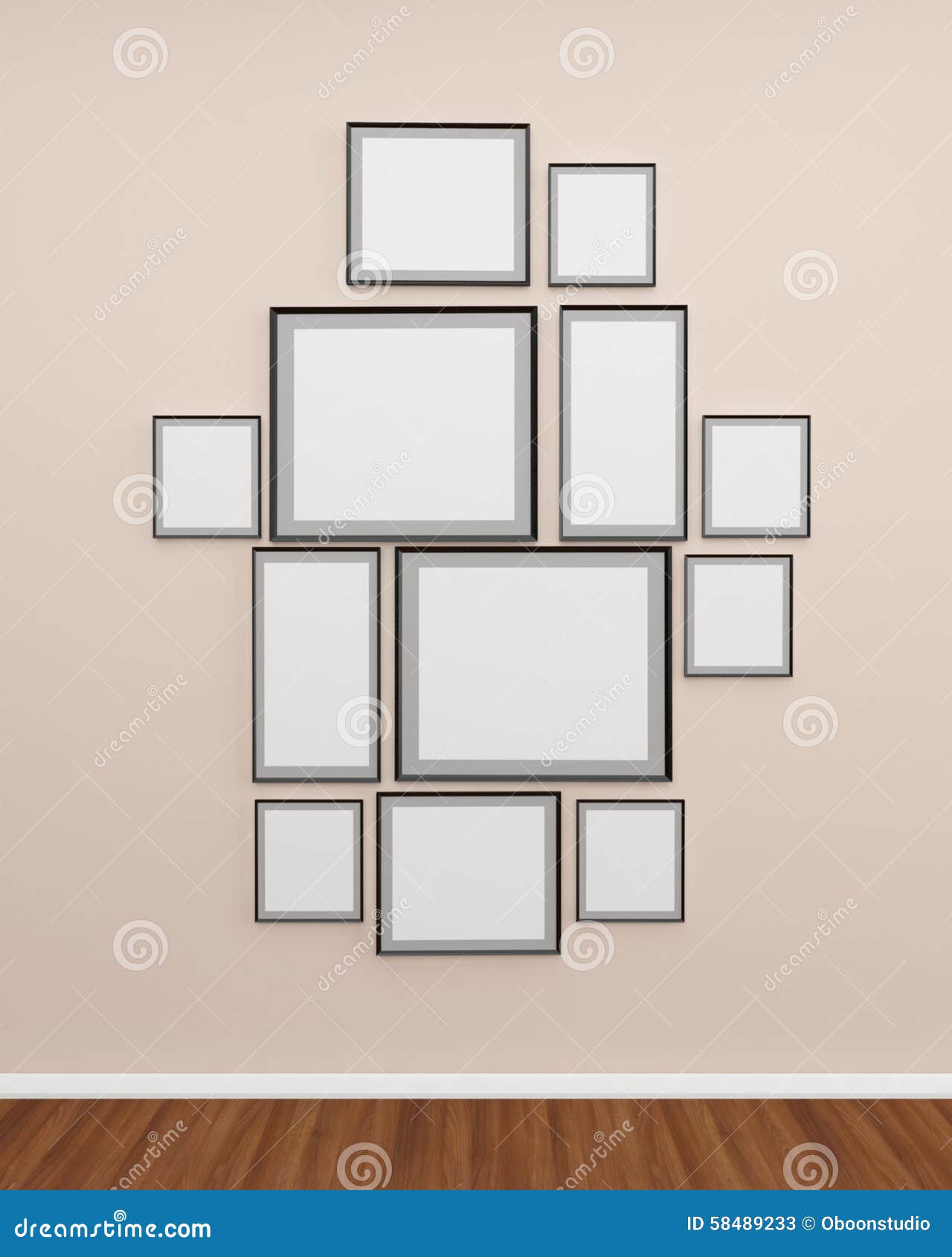 The idea of photo frame stock image. Image of business - 58489233