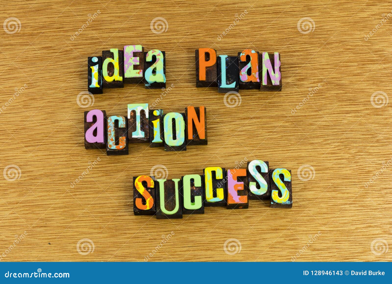 Idea Plan Action Success Successful Stock Image - Image of sign ...