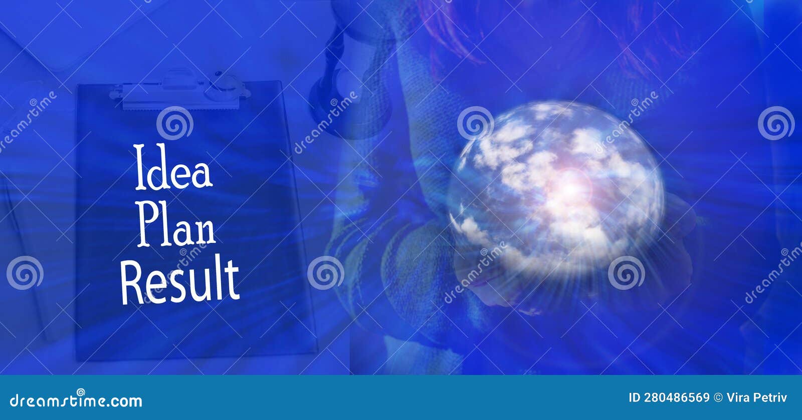 Idea, Plan, Result. Global Ideas Stock Image - Image of universe, scale ...