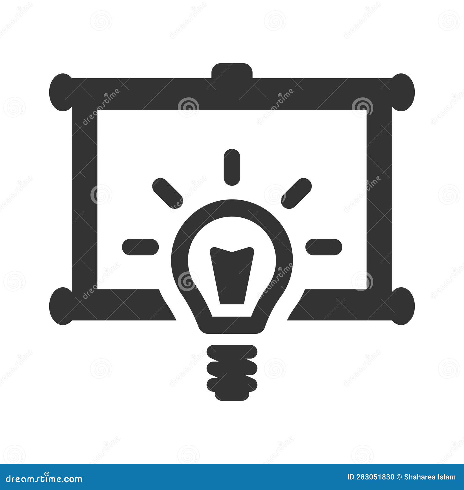 Idea presentation icon stock vector. Illustration of vector - 283051830