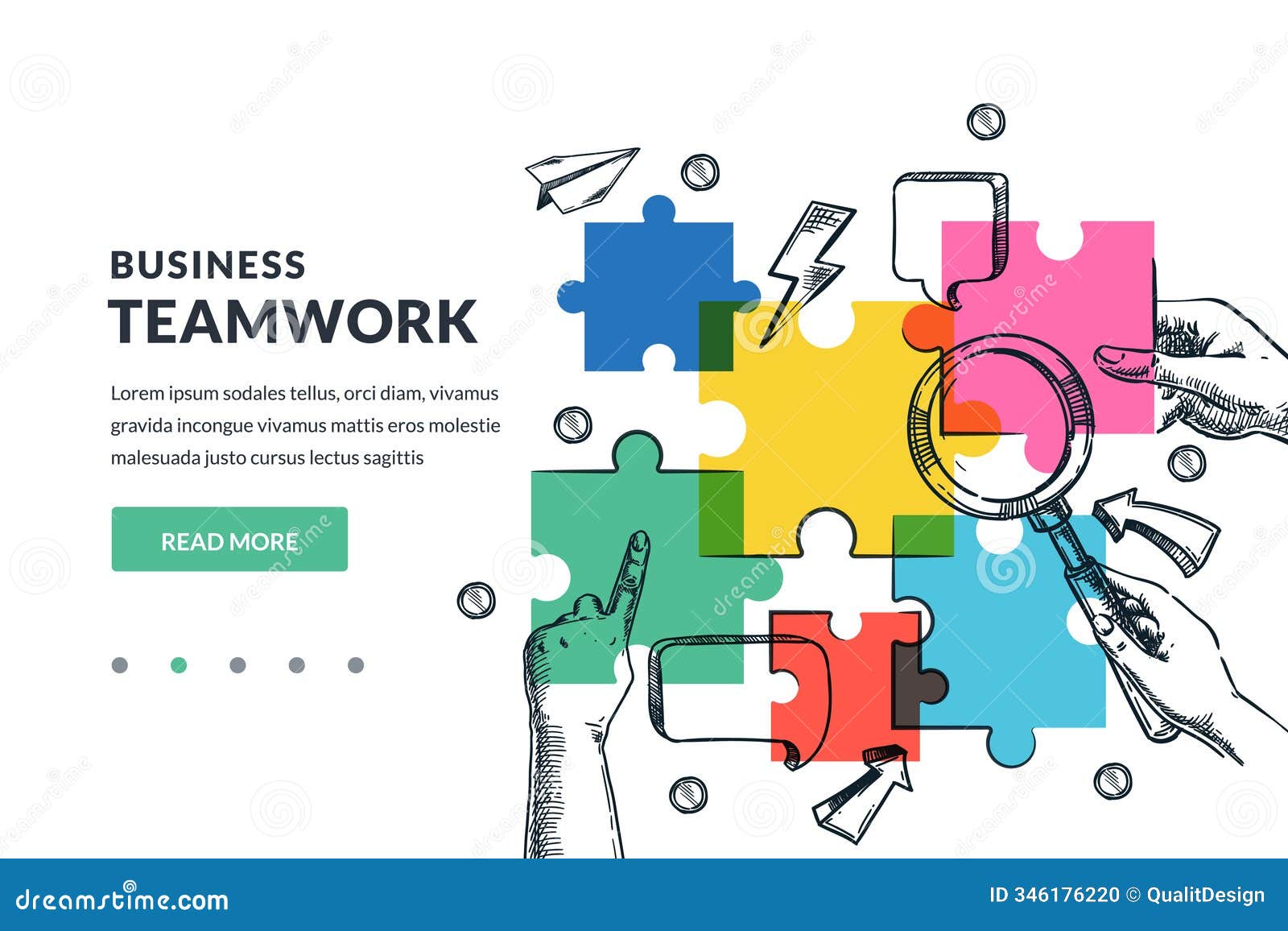 Idea Problem Solution, Teamwork Concept. Hands with Puzzle and ...