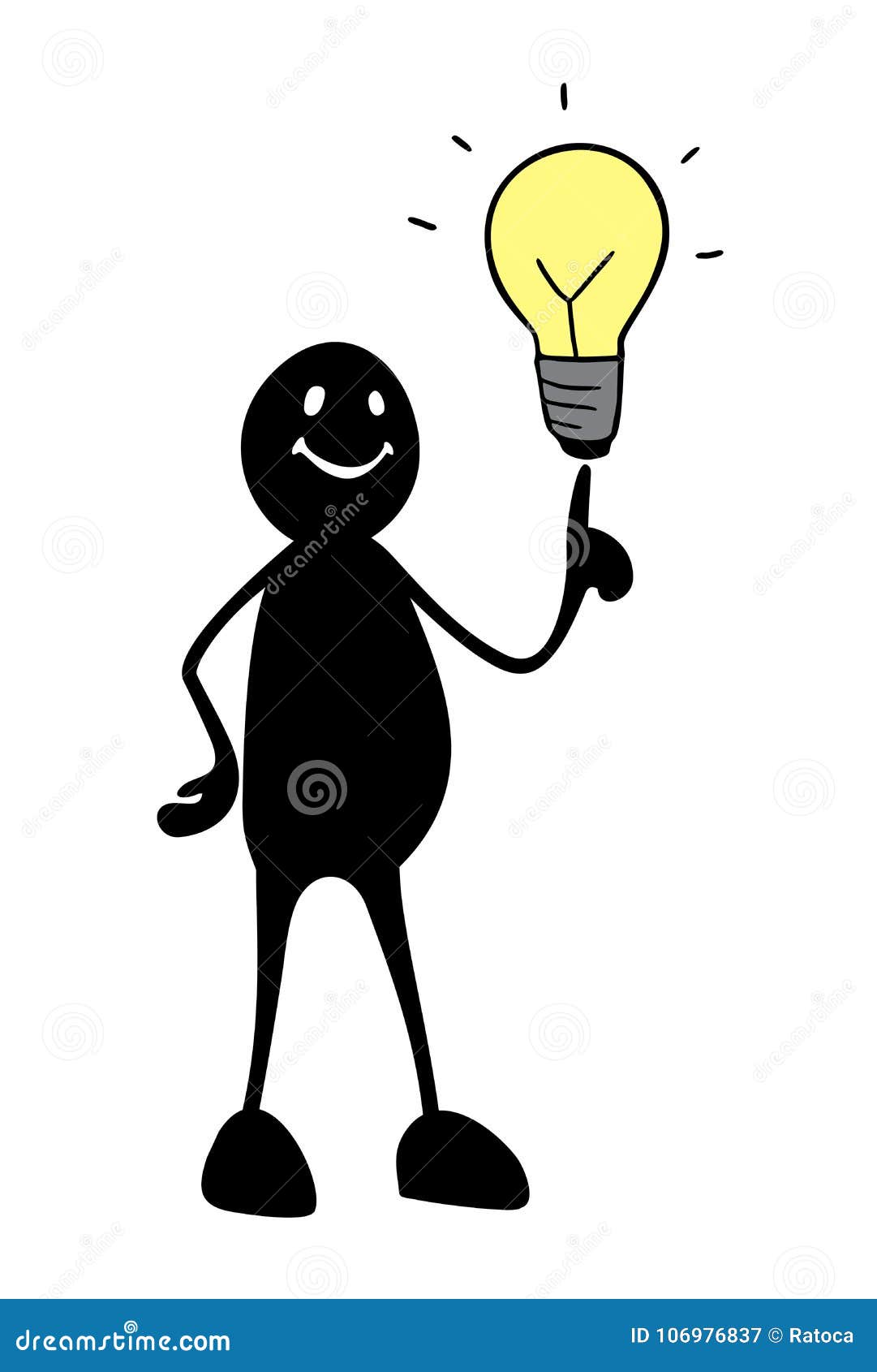 Idea puppet symbol stock vector. Illustration of invention - 106976837