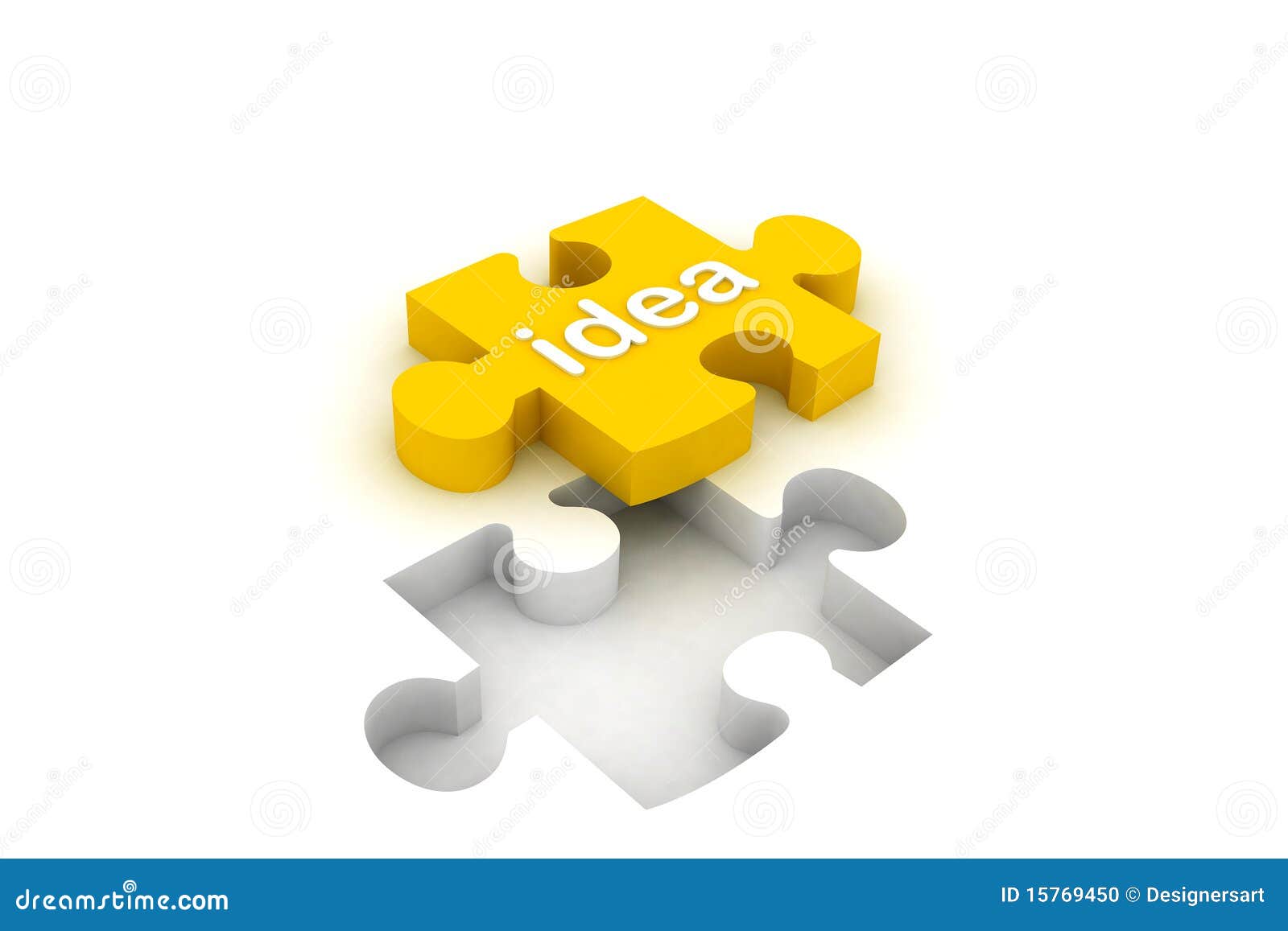 Idea Puzzle Showing Innovation And Inventions Stock Photo ...