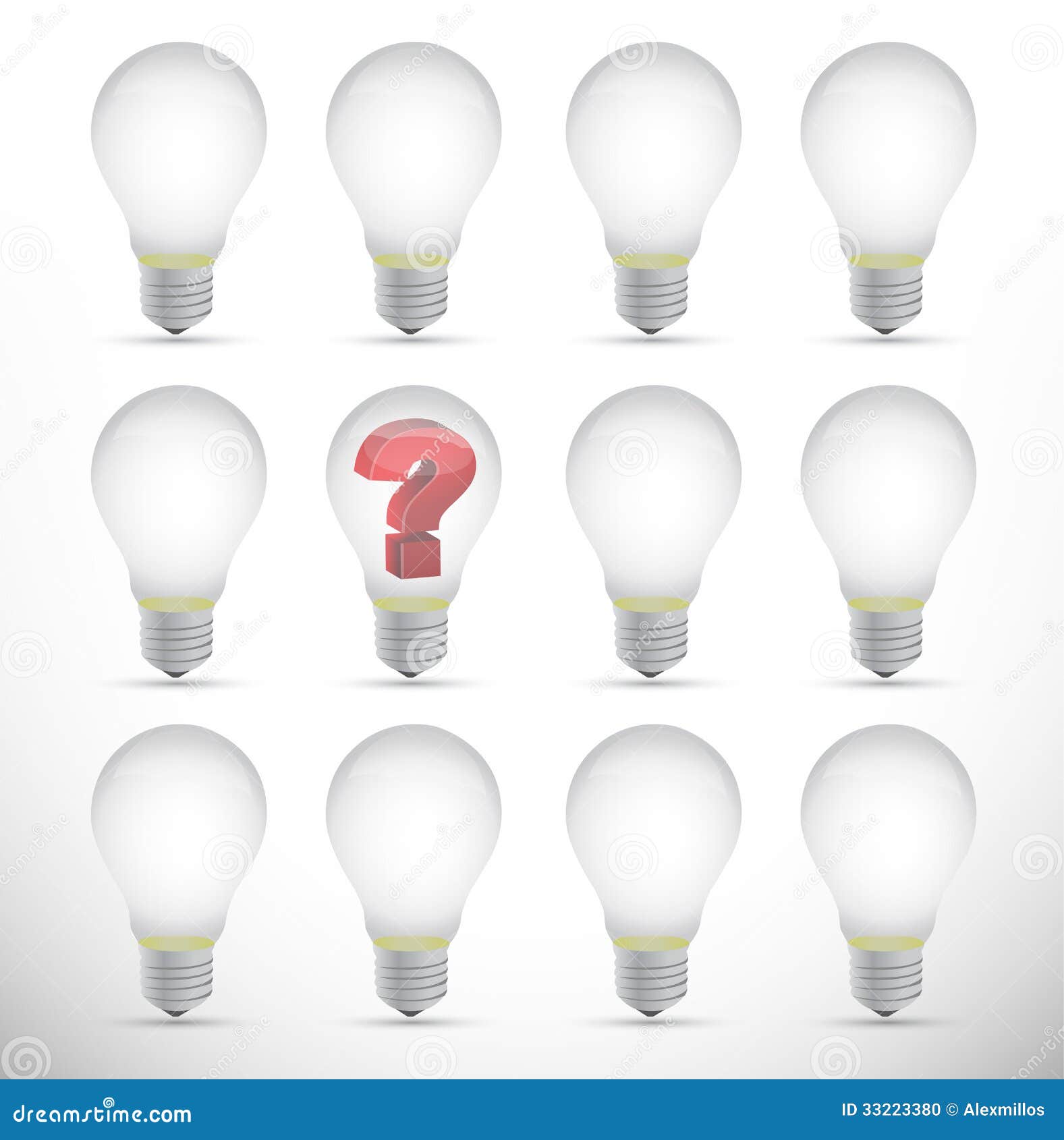 Idea Question Mark Concept Illustration Stock Illustration ...