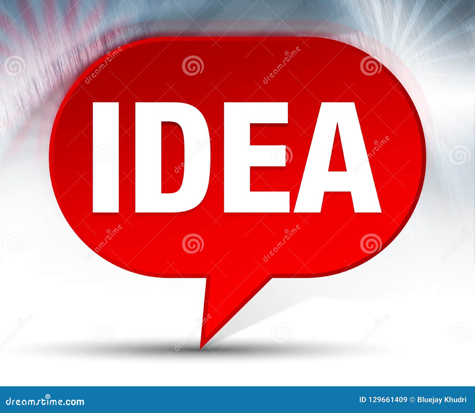Idea Red Bubble Background stock illustration. Illustration of solution ...