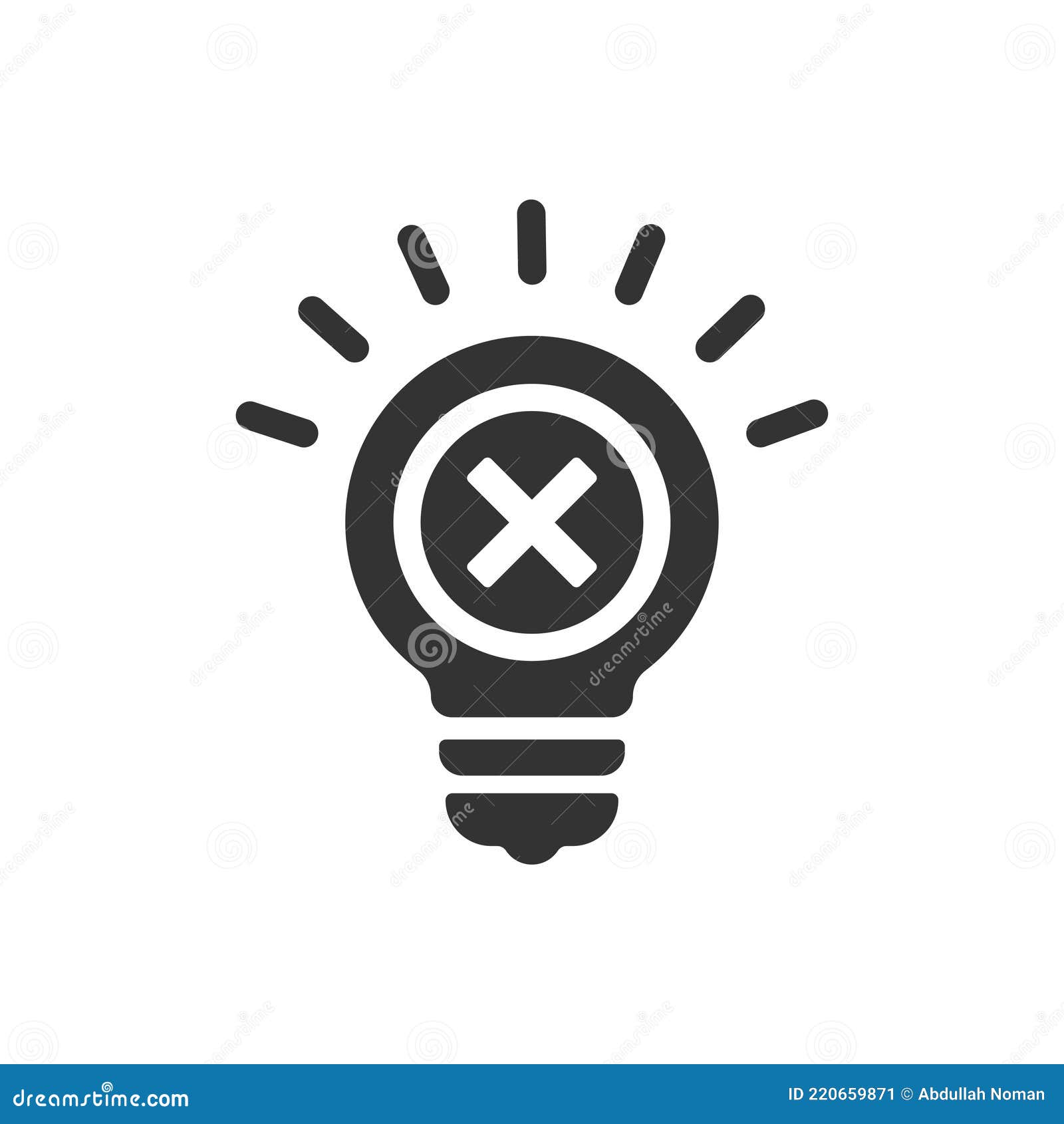 Idea reject icon design stock vector. Illustration of energysaving ...