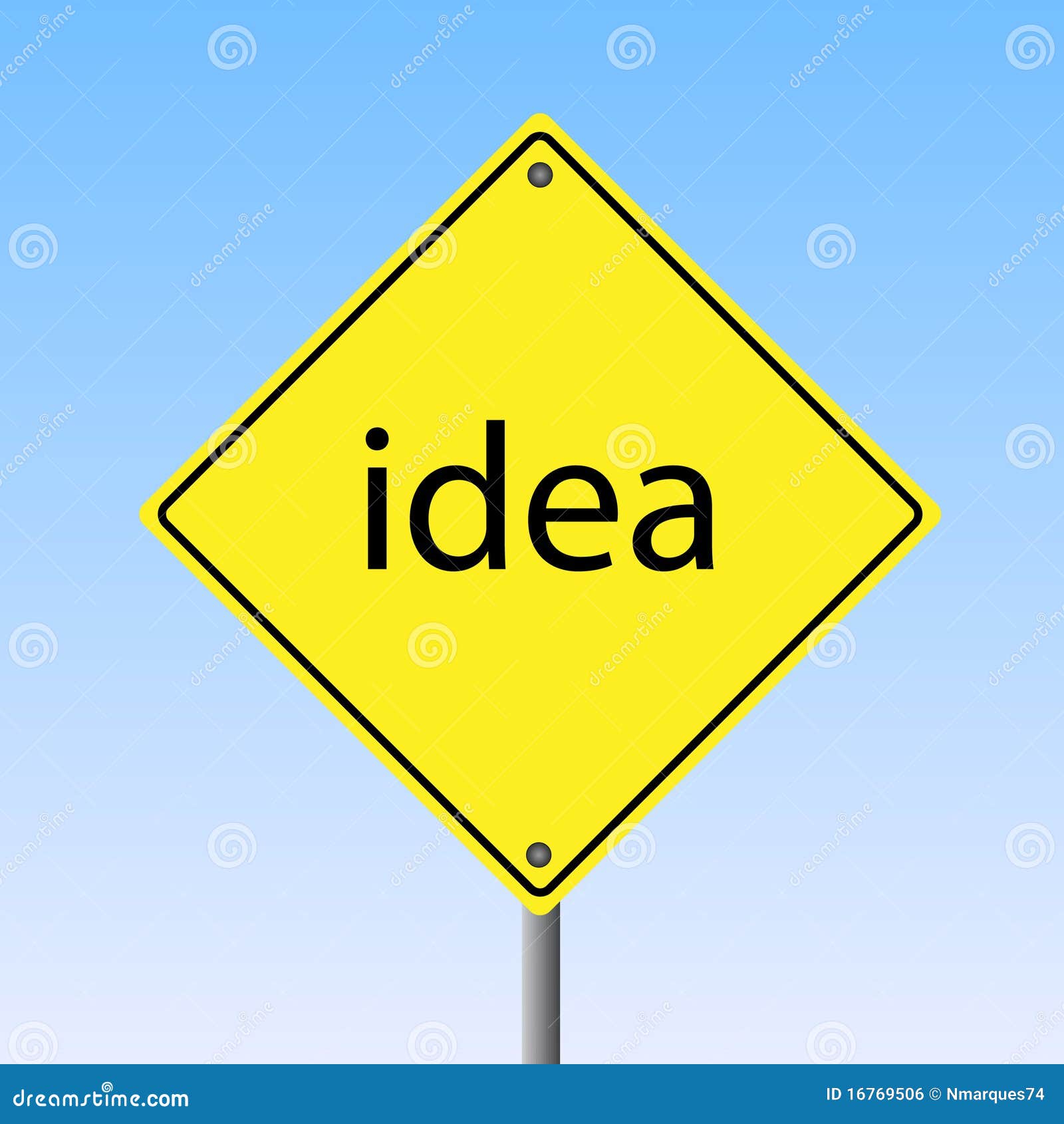 Idea Sign stock vector. Illustration of clipping, empty - 16769506