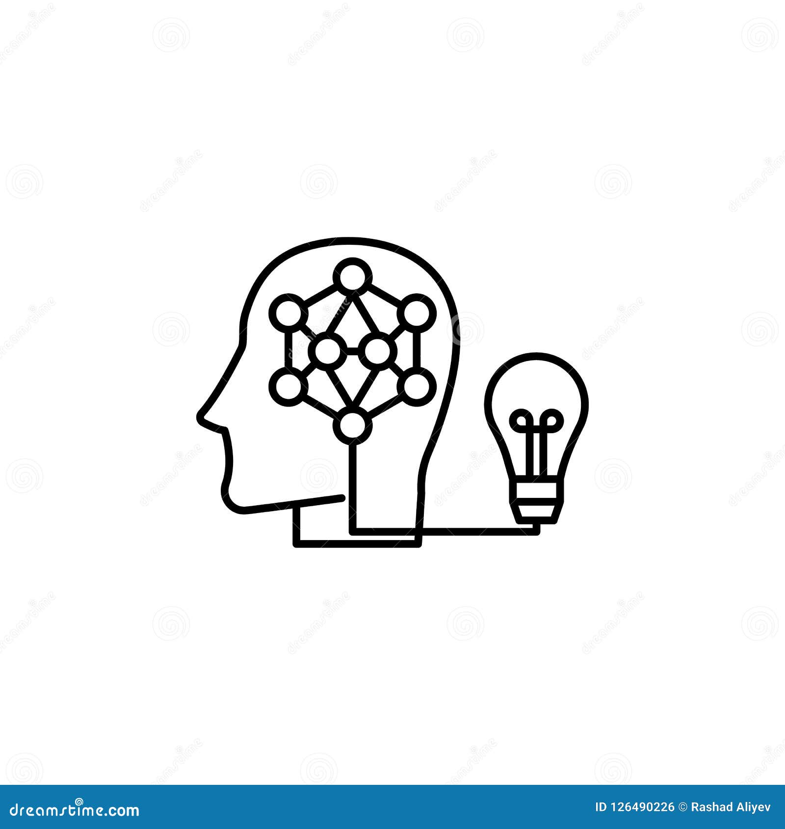 Idea Smart Human Brain Icon. Element of Artificial Intelligence Icon ...