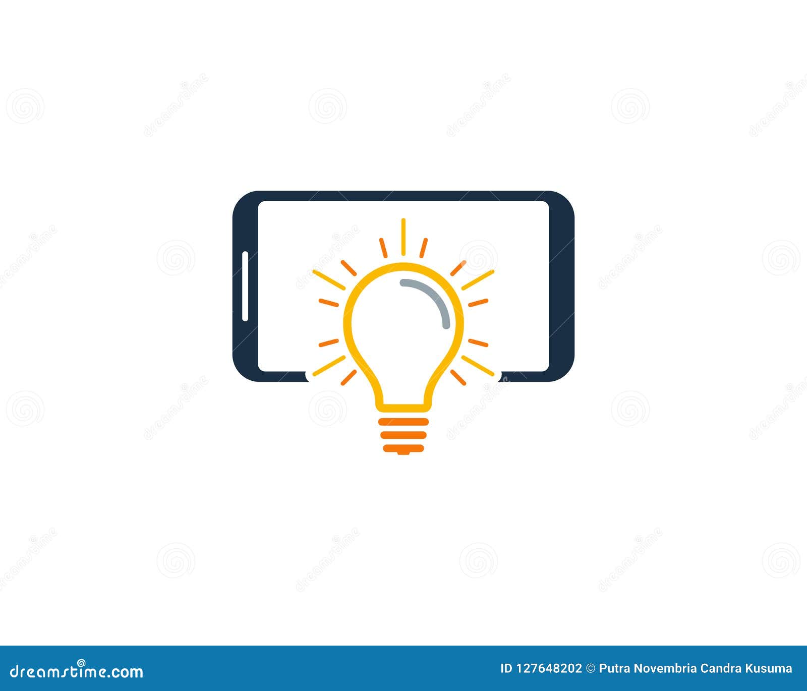 Idea Smartphone Logo Icon Design Stock Vector - Illustration of logo ...