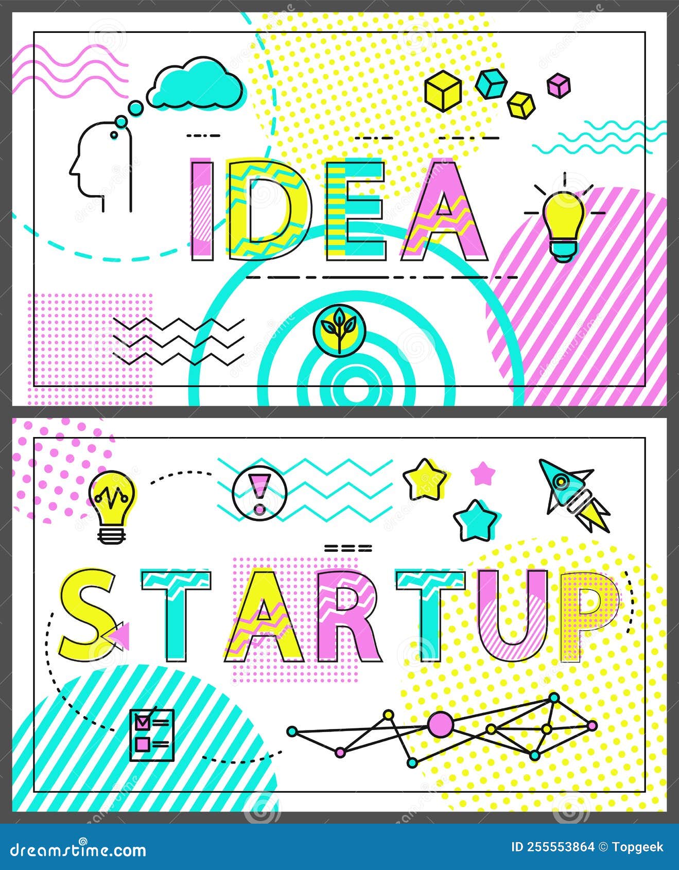 Idea and Start Up Collection Vector Illustration Stock Vector ...