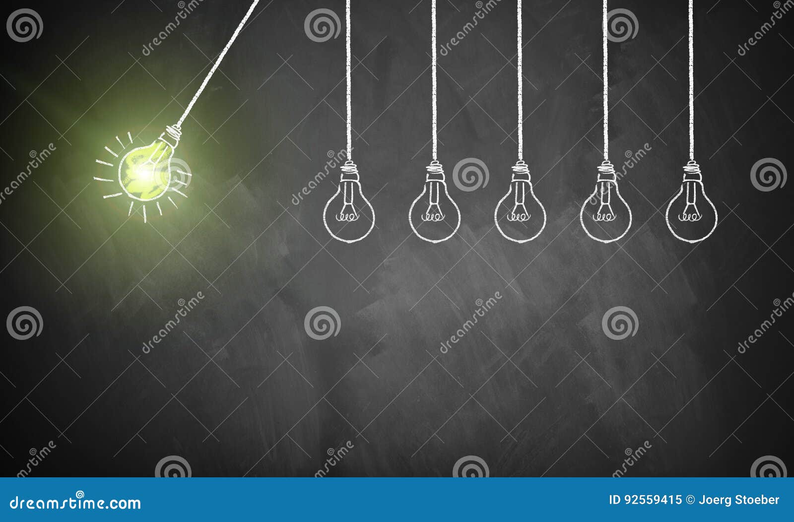 Idea is Starting a Chain Reaction of Following Ideas Stock Image ...