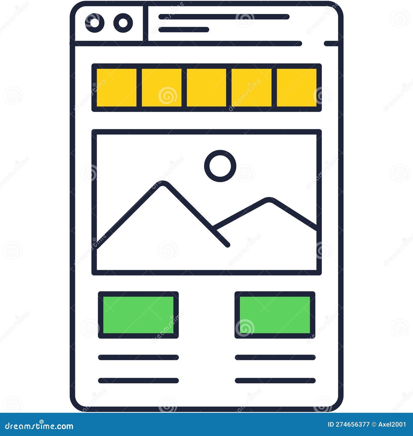 Idea Startup Web Create Visualization Icon Vector Stock Illustration ...