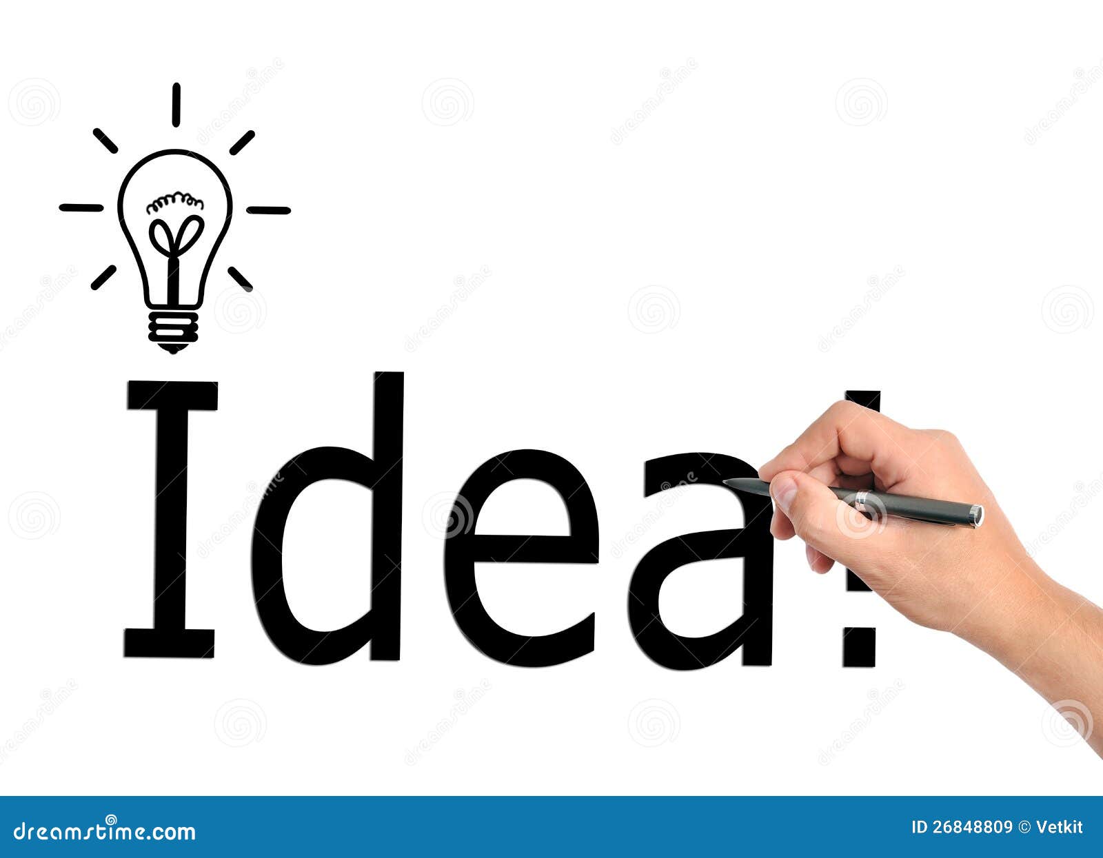 Idea symbol stock image. Image of human, depict, hand - 26848809