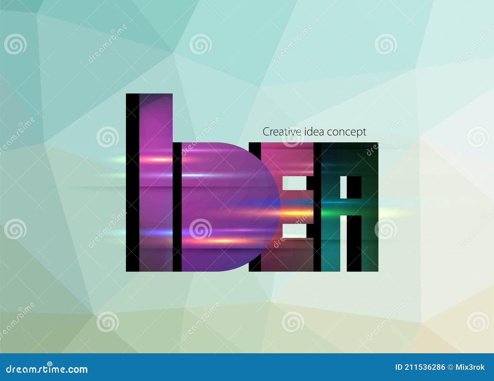 Idea Text . Creative Idea Concept Stock Vector - Illustration of ...