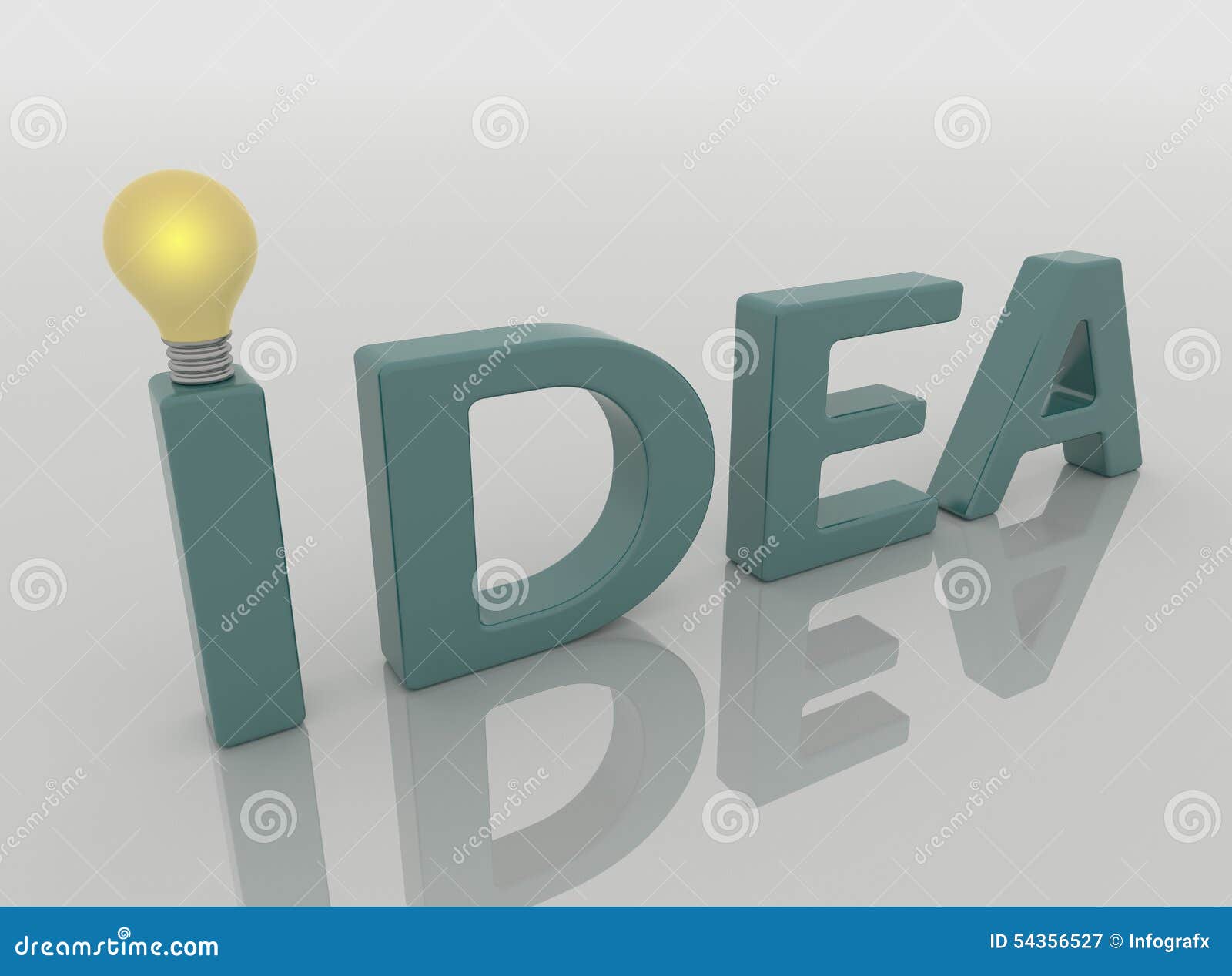 Idea Text Lamp and Light Bulb, Solution Concept Stock Illustration ...
