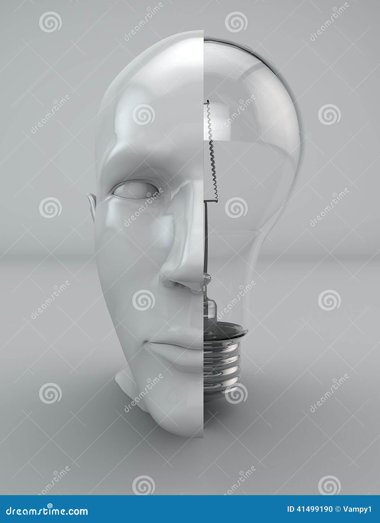 Idea Thinking Mind Philosophy Bulb Head Stock Illustration ...