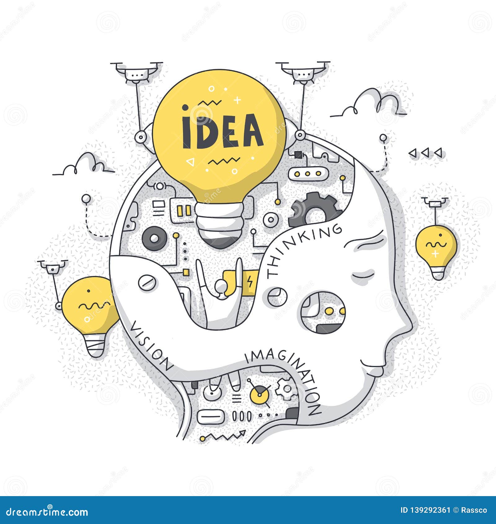 Creativity Doodle Stock Illustrations – 40,311 Creativity Doodle Stock ...