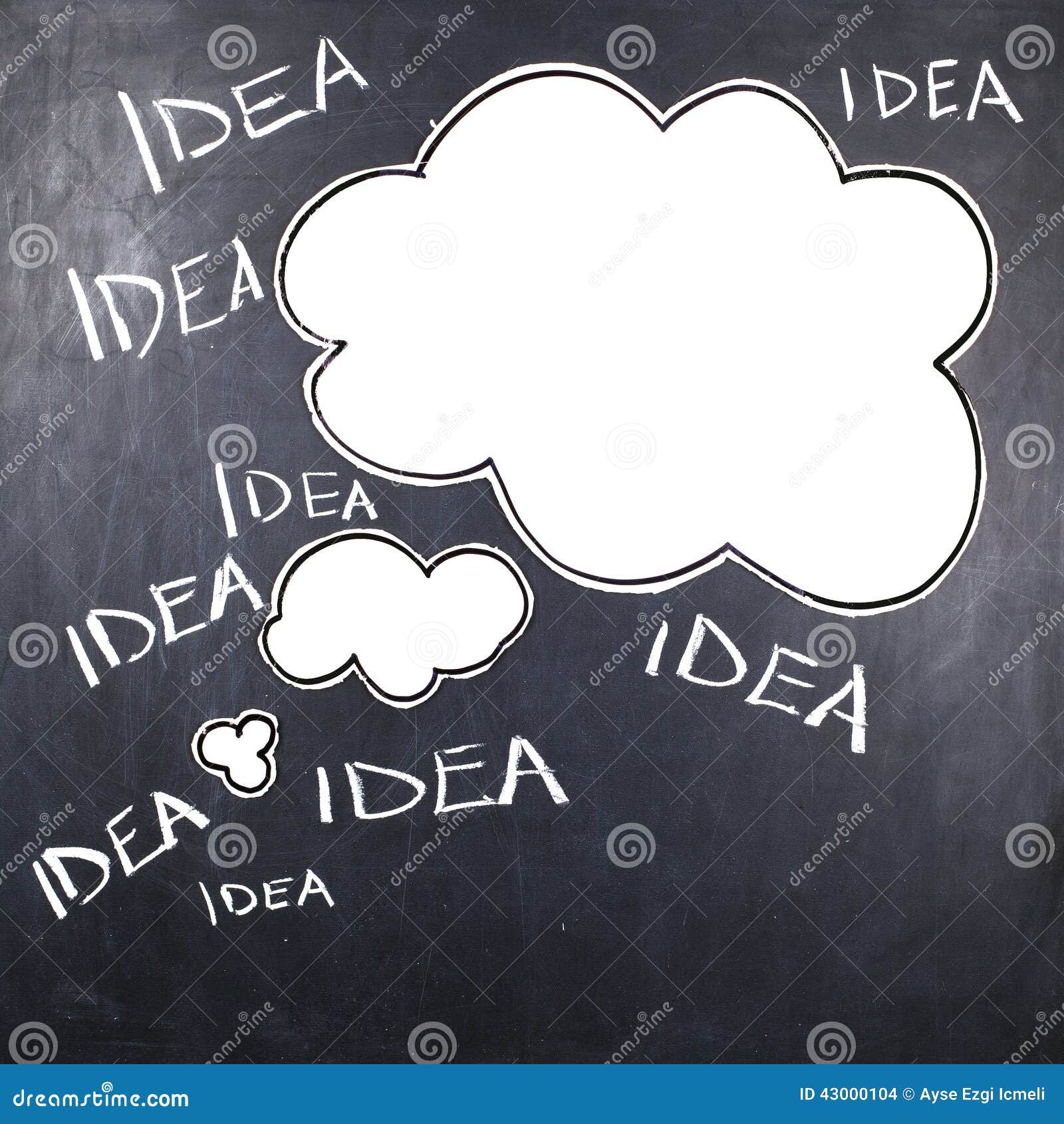 Idea Thought Bubble stock photo. Image of text, inspiration - 43000104