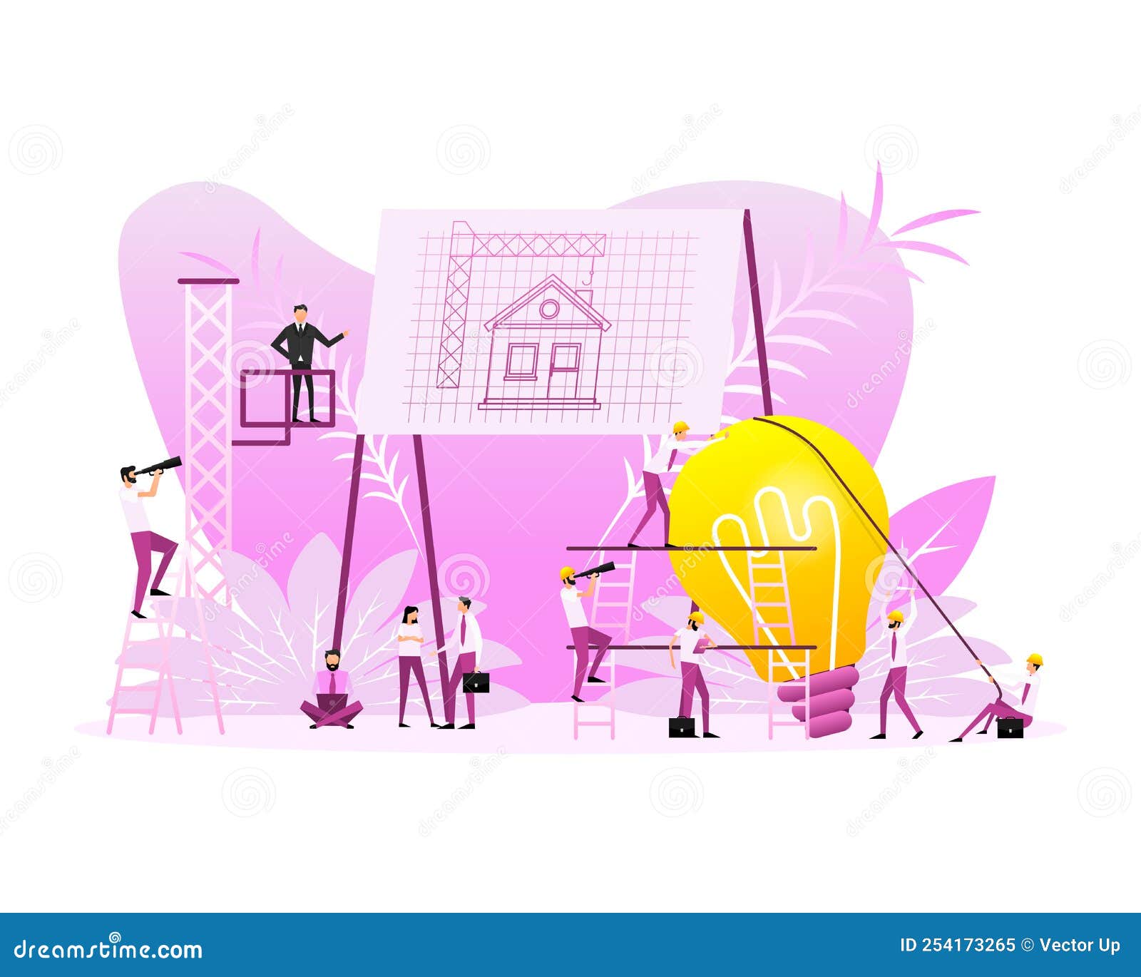 Idea To Build People. Vector Design. Business Concept Stock Vector ...