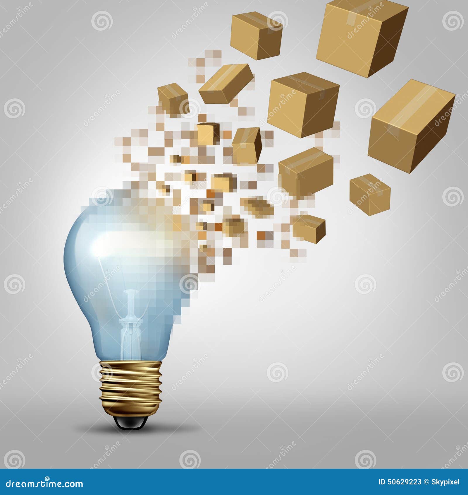 Idea To Reality stock illustration. Illustration of freight - 50629223