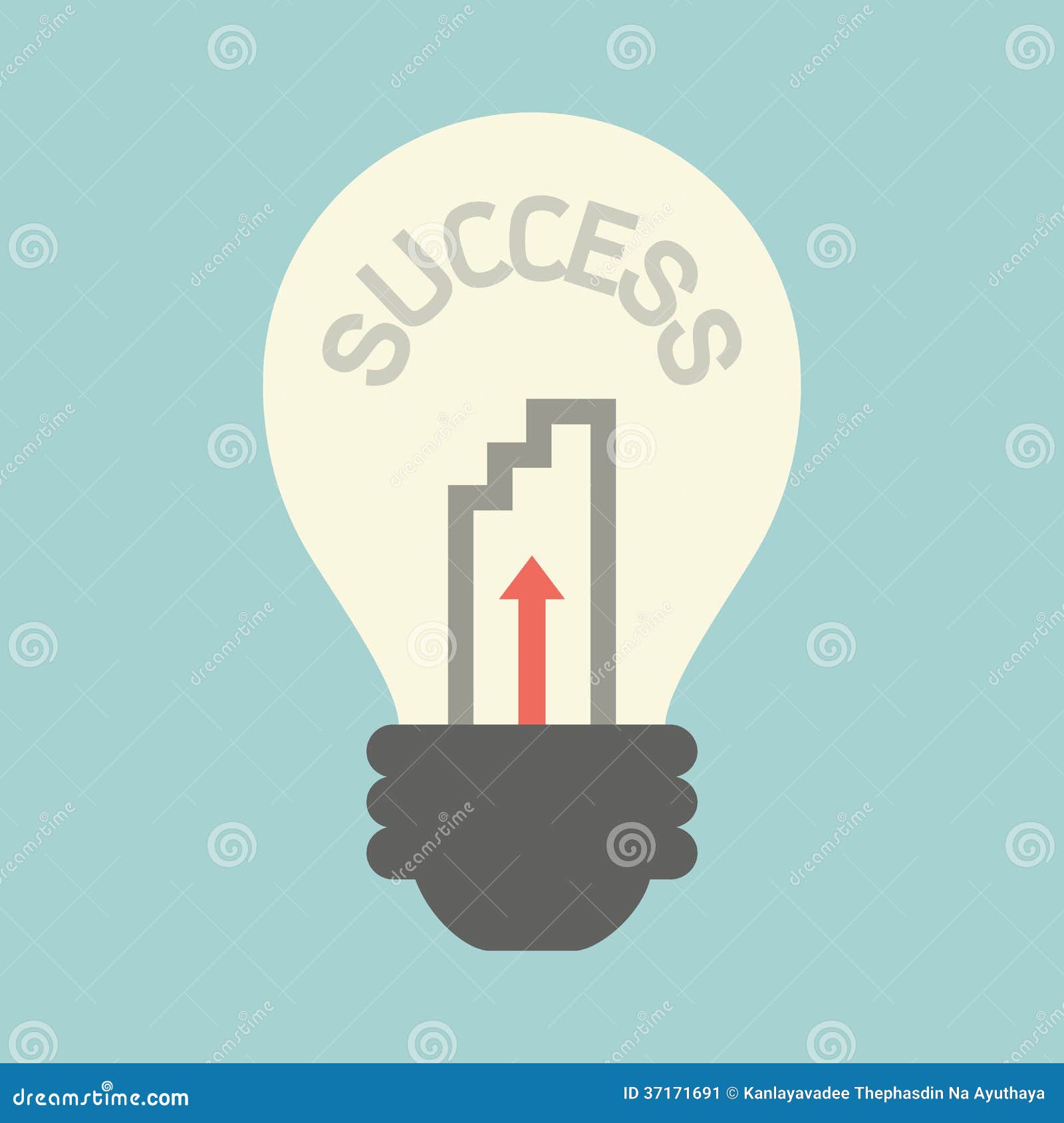 Idea to success stock vector. Illustration of icon, innovative - 37171691