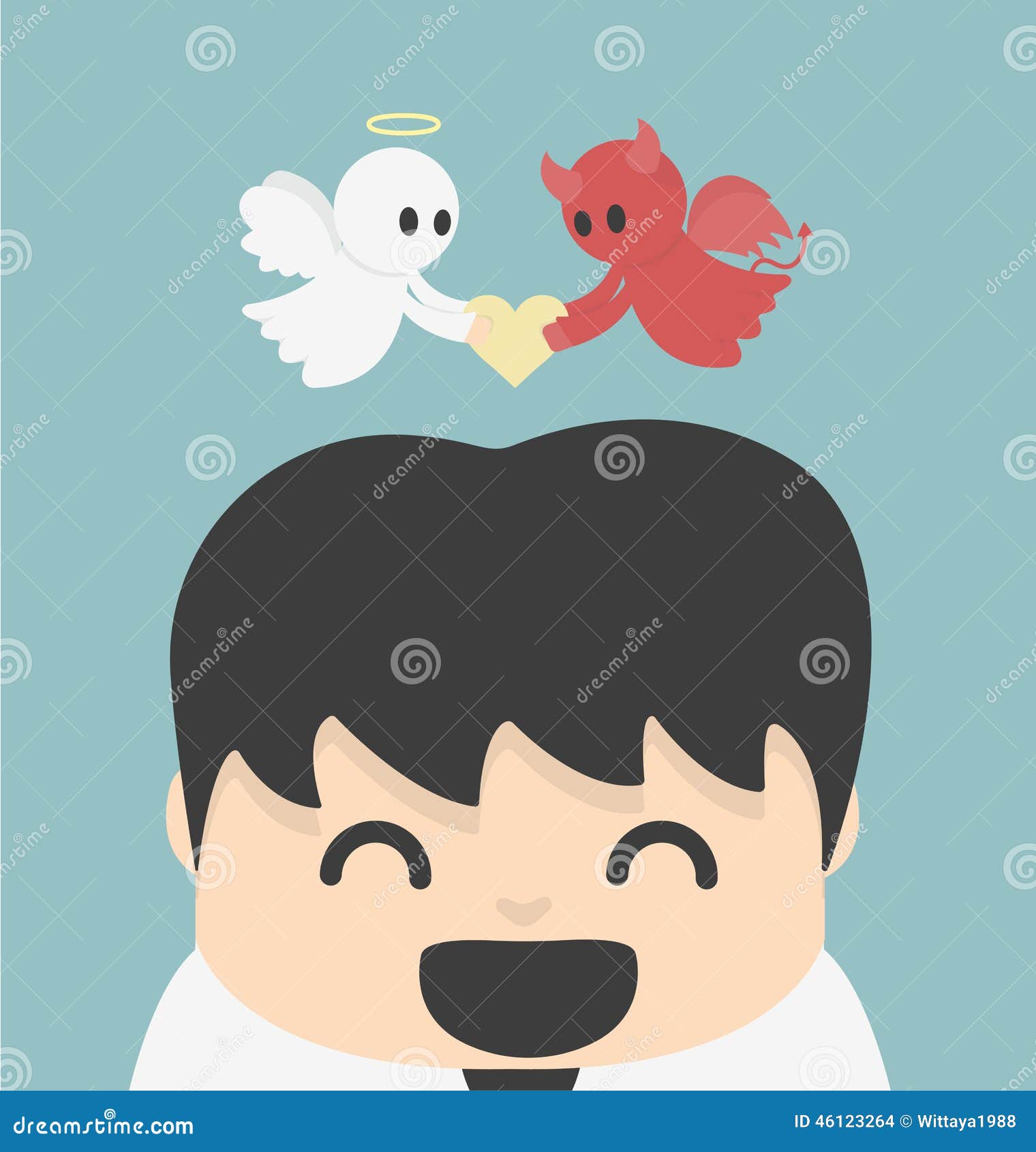 The idea of unity stock vector. Illustration of human - 46123264