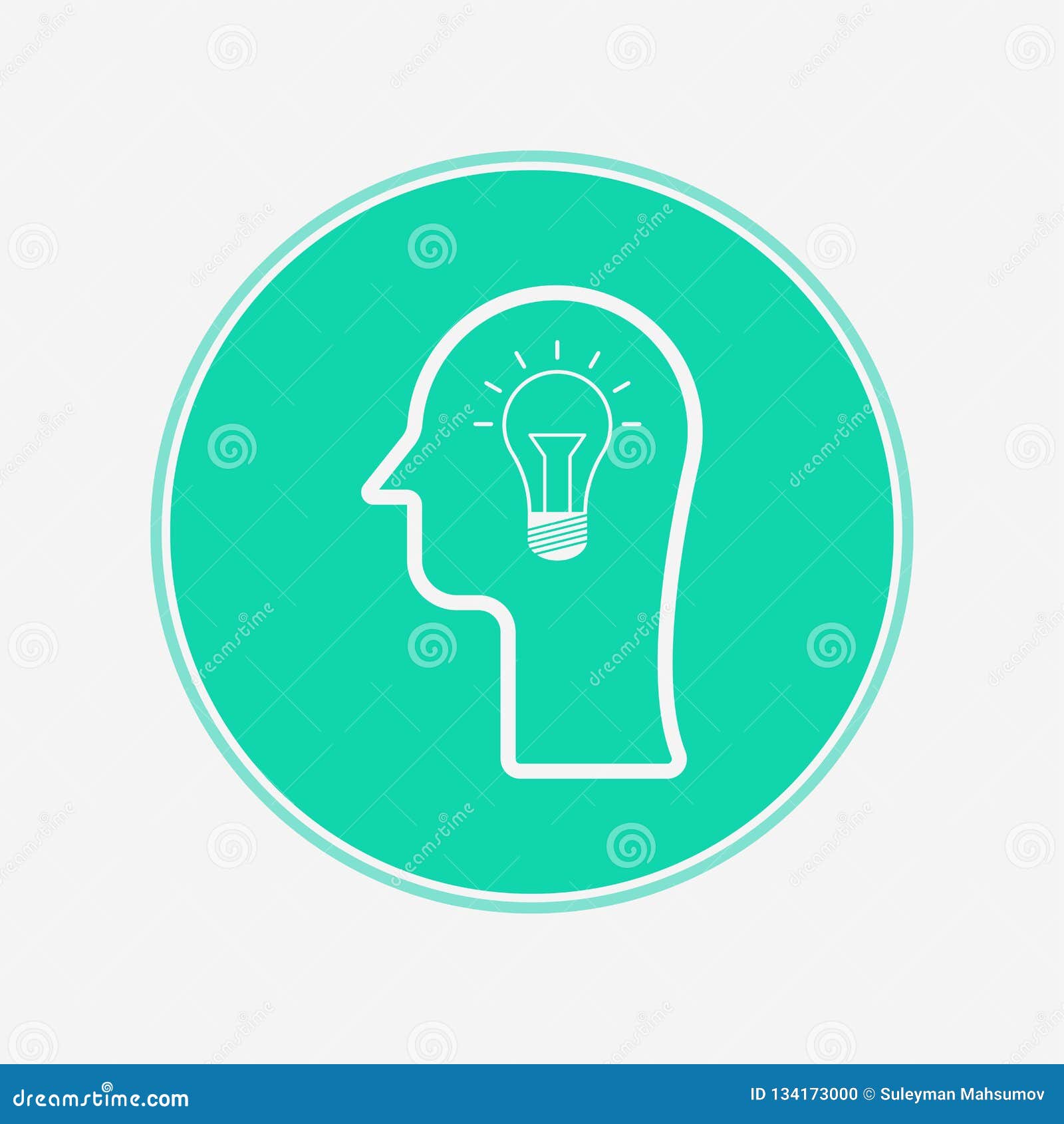 Idea Vector Icon Sign Symbol Stock Vector - Illustration of human ...