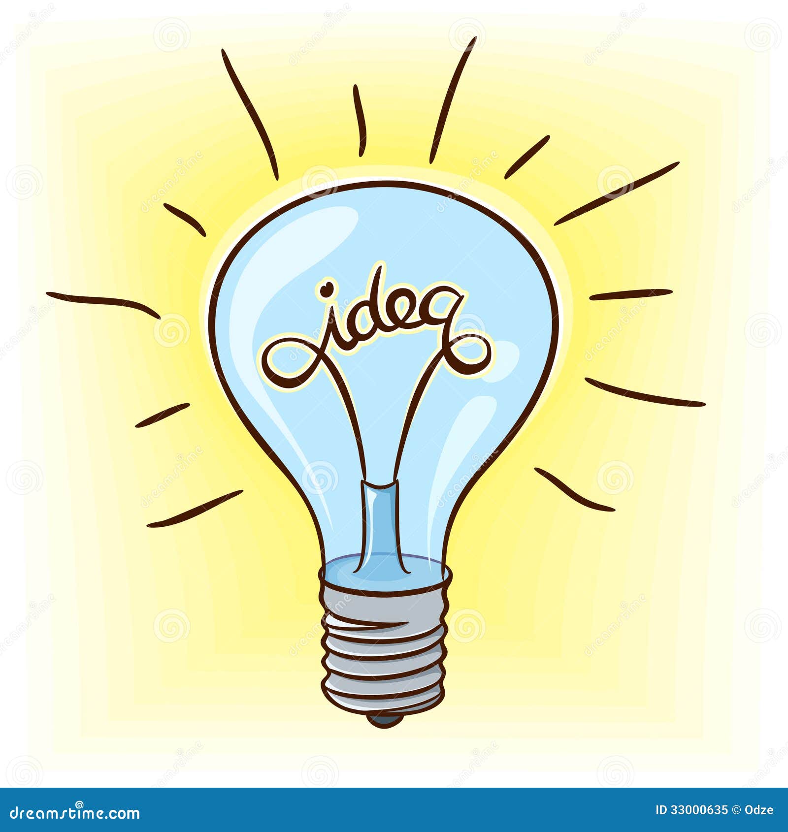 Idea stock vector. Illustration of painting, cartoon - 33000635