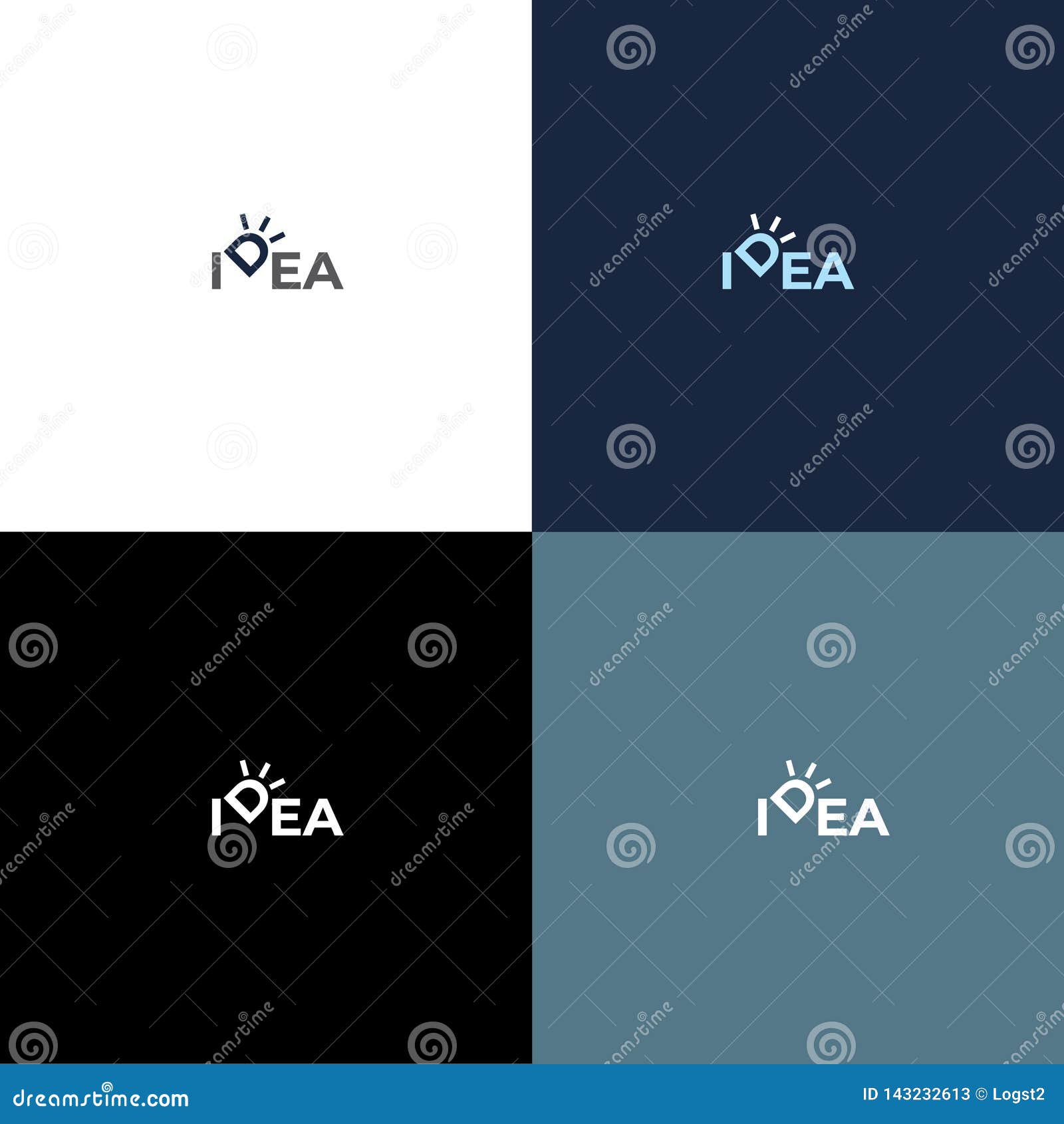 Idea Vector Logo. Idea Icon Stock Vector - Illustration of icon ...