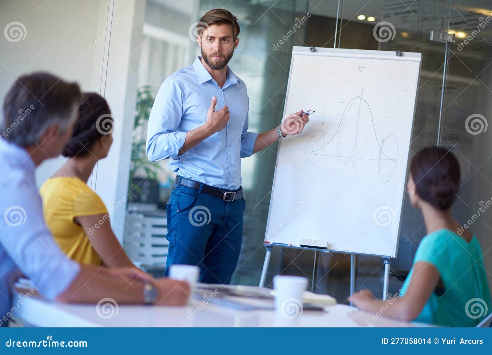 This Idea WILL Work. a Handsome Young Man Giving a Business ...