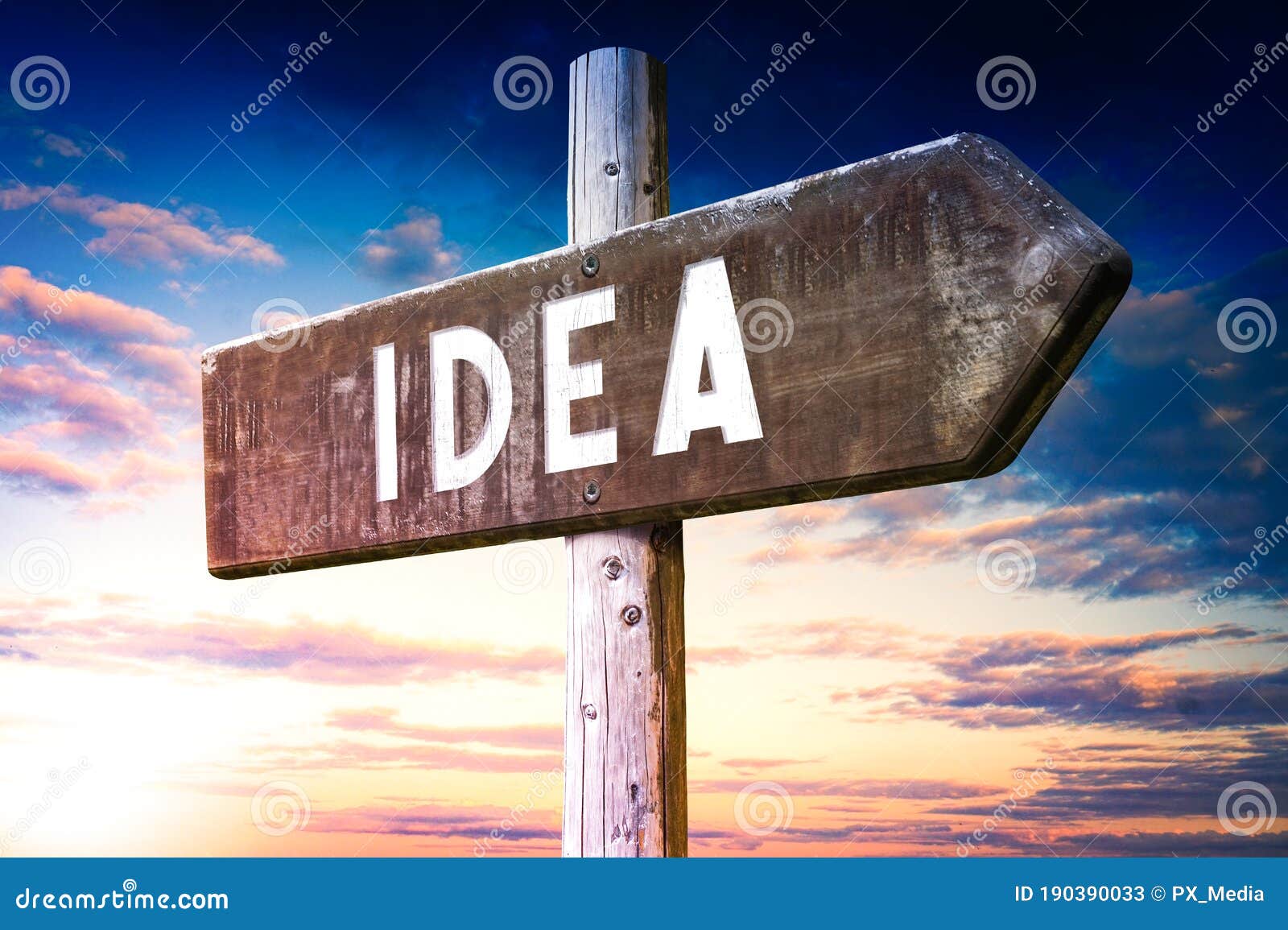 Idea - Wooden Signpost, Roadsign with One Arrow Stock Image - Image of ... Idea - Wooden Signpost, Roadsign with One Arrow Stock Image - Image of ...