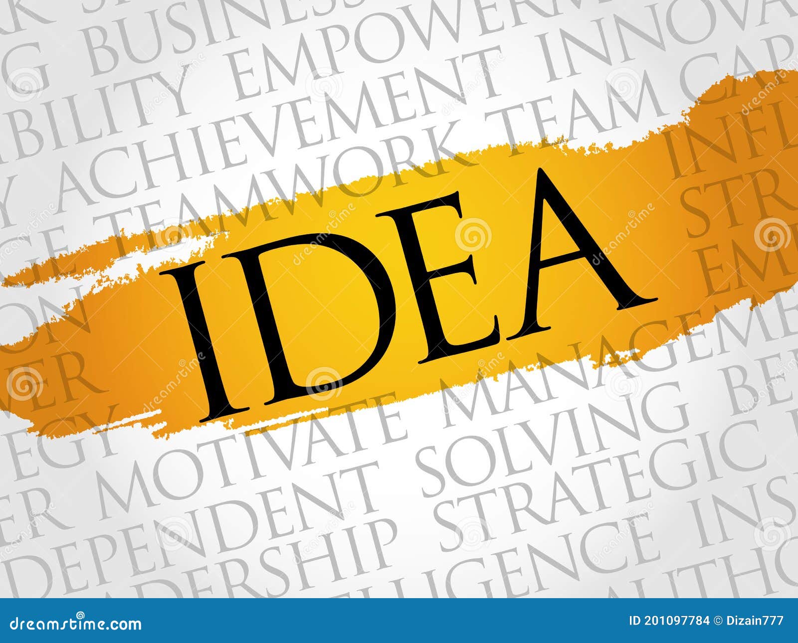 Idea word cloud stock illustration. Illustration of creative - 201097784