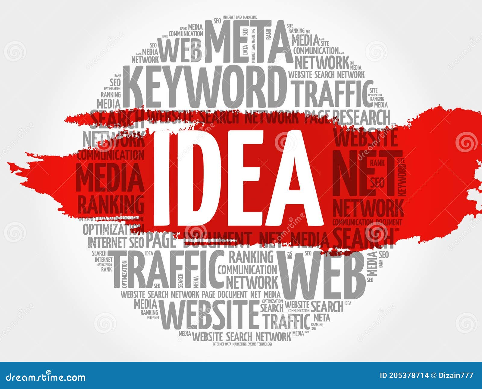 IDEA word cloud stock illustration. Illustration of idea - 205378714
