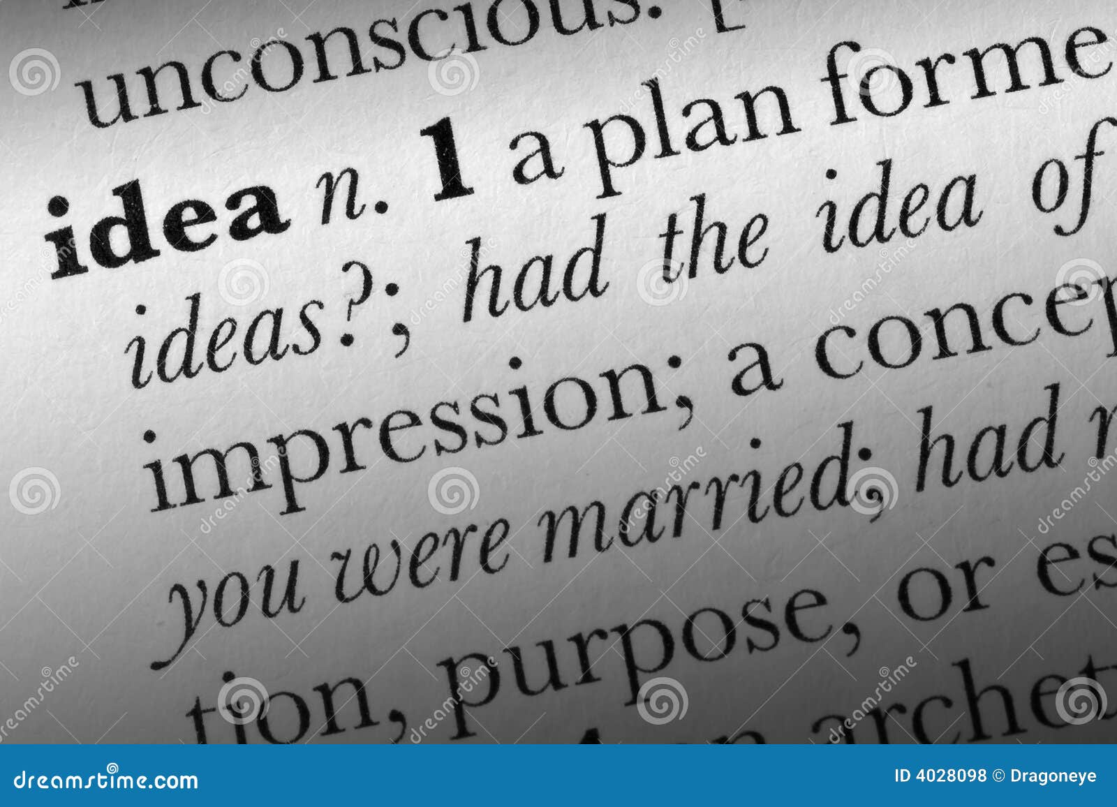 Idea word dictionary term stock photo. Image of explain - 4028098