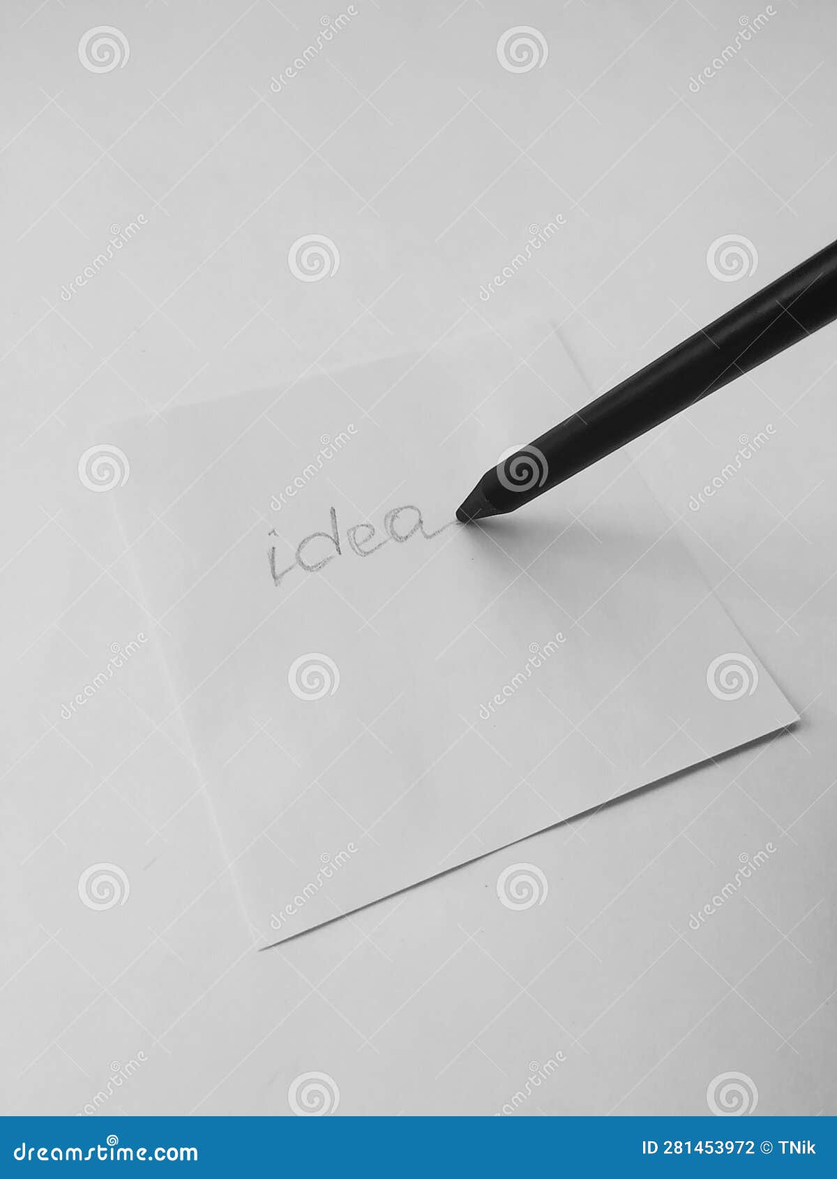 Idea, the Word Idea is Written on Paper. Stock Photo - Image of school ...