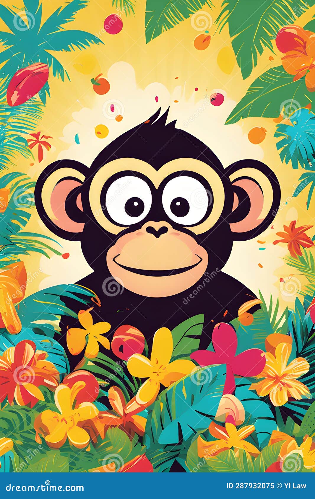 The Ideal for Art Print, Monkey Summer Editorial Image - Image of music, painting: 287932075