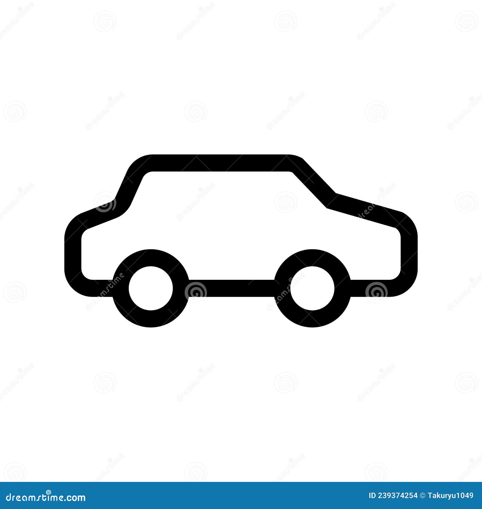 Simple Car Icon. Vector about Traffic. Stock Vector - Illustration of ...