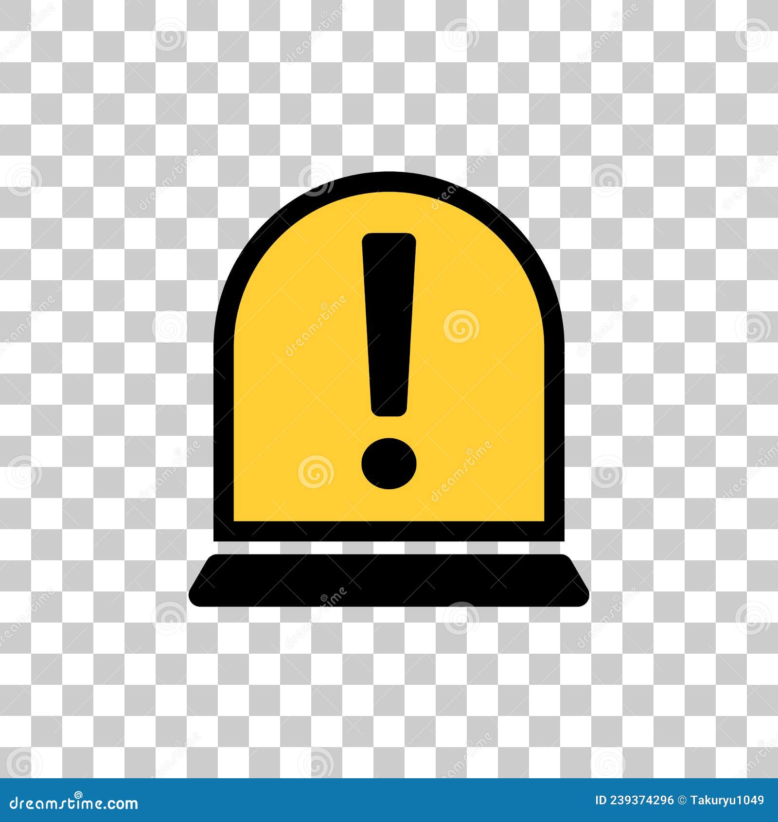 Exclamation Icon Signifying a Warning or Caution Isolated on a ...