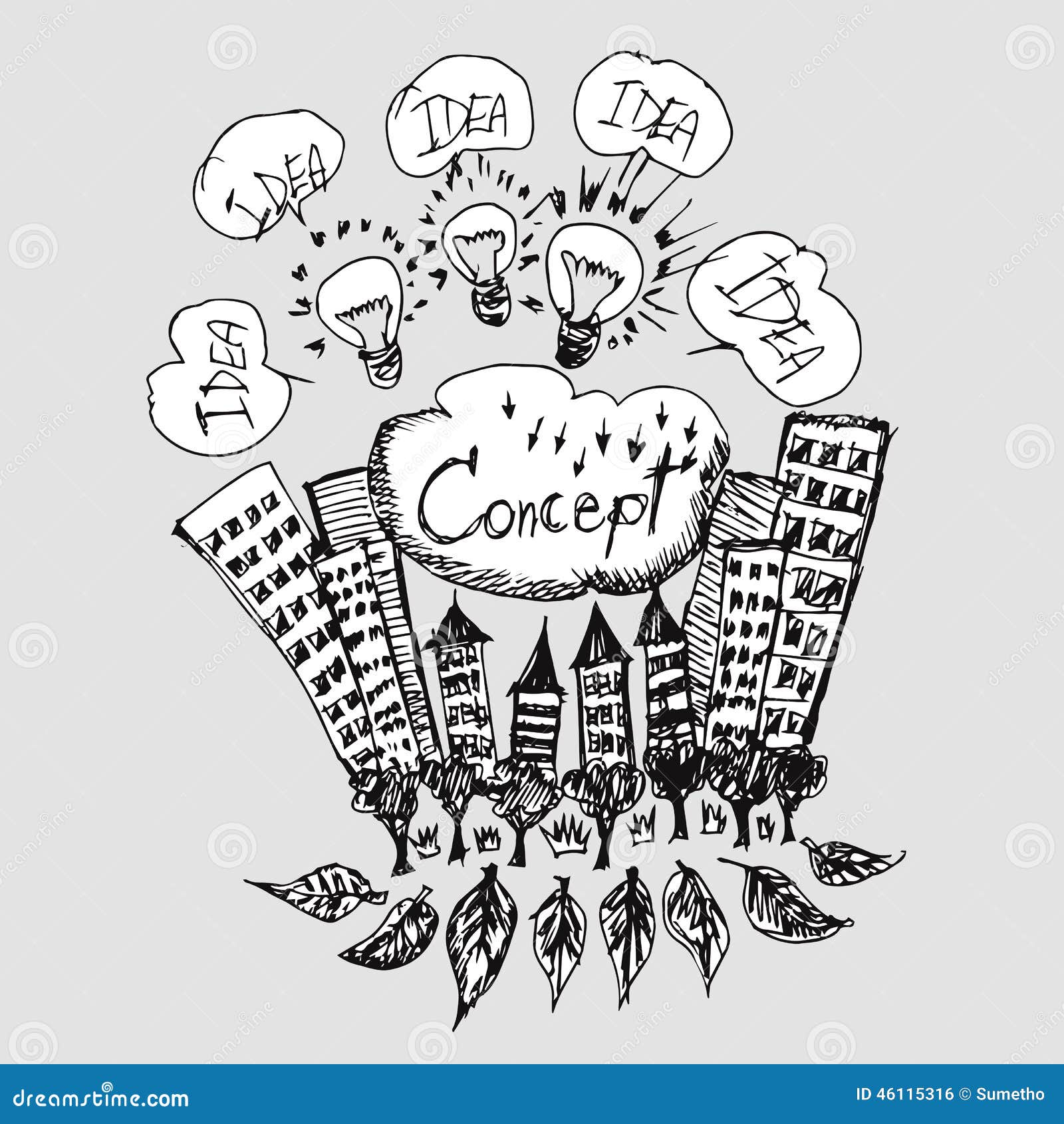 Ideal for City stock vector. Illustration of designing - 46115316