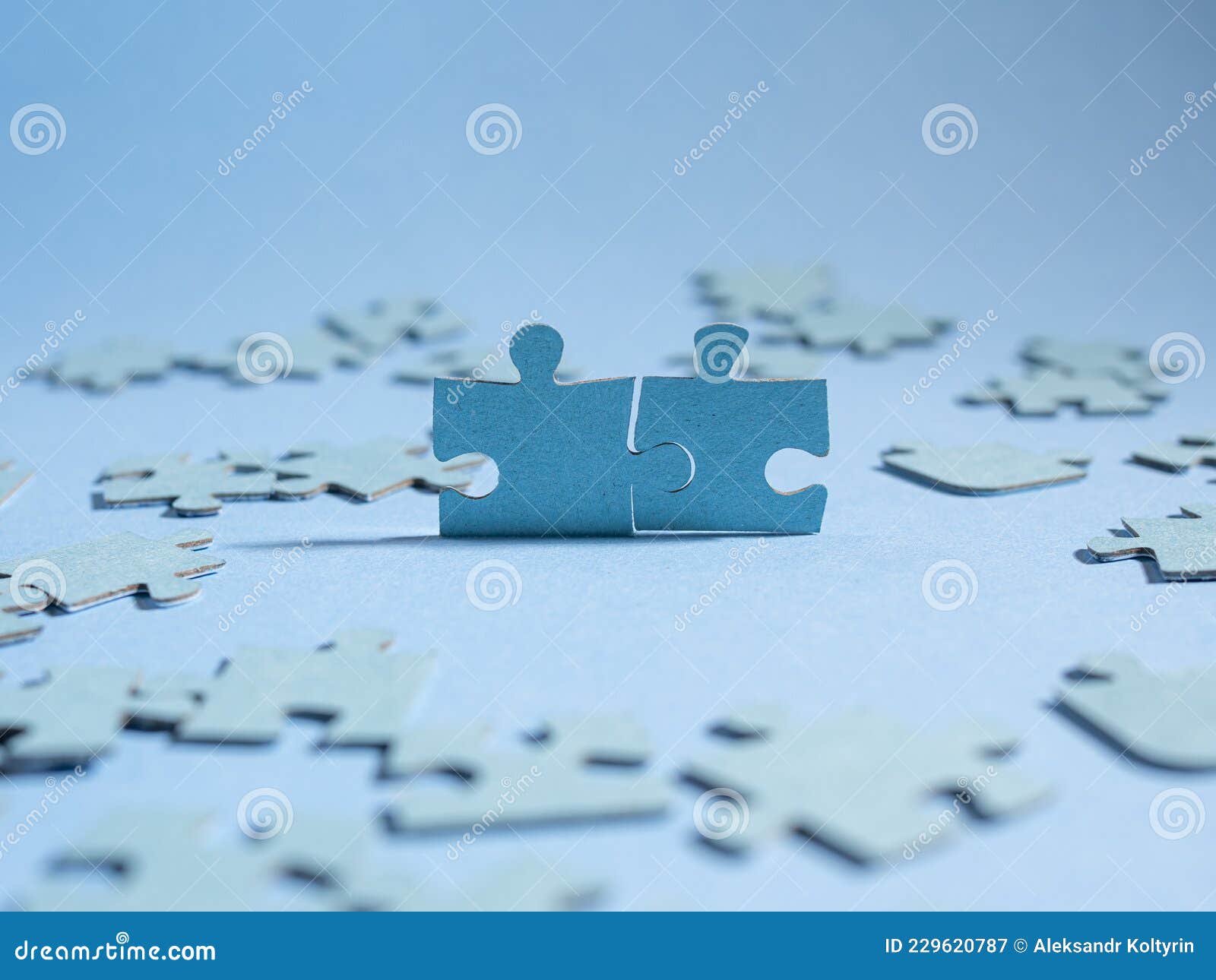 An Ideal Couple, Two Elements from a Large Puzzle Joined Together ...