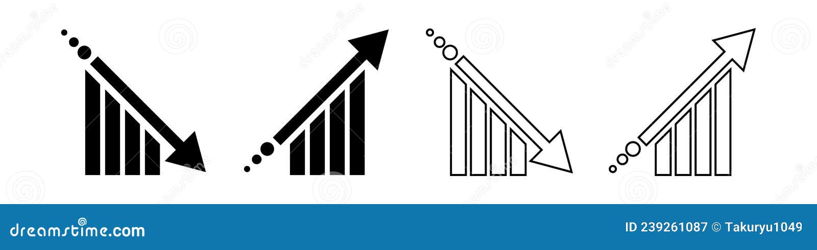 A Set of Icons for Ascending and Decreasing Graphs. Black and White ... A Set of Icons for Ascending and Decreasing Graphs. Black and White ...
